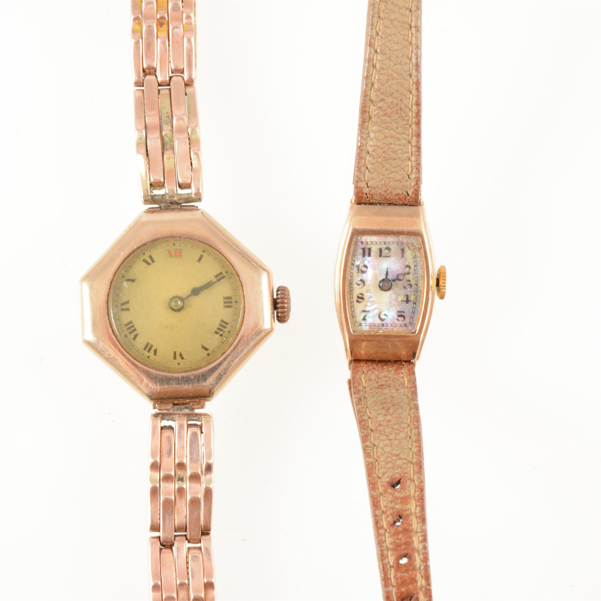 Lot 348 - Two vintage wrist watches, a lady's watch