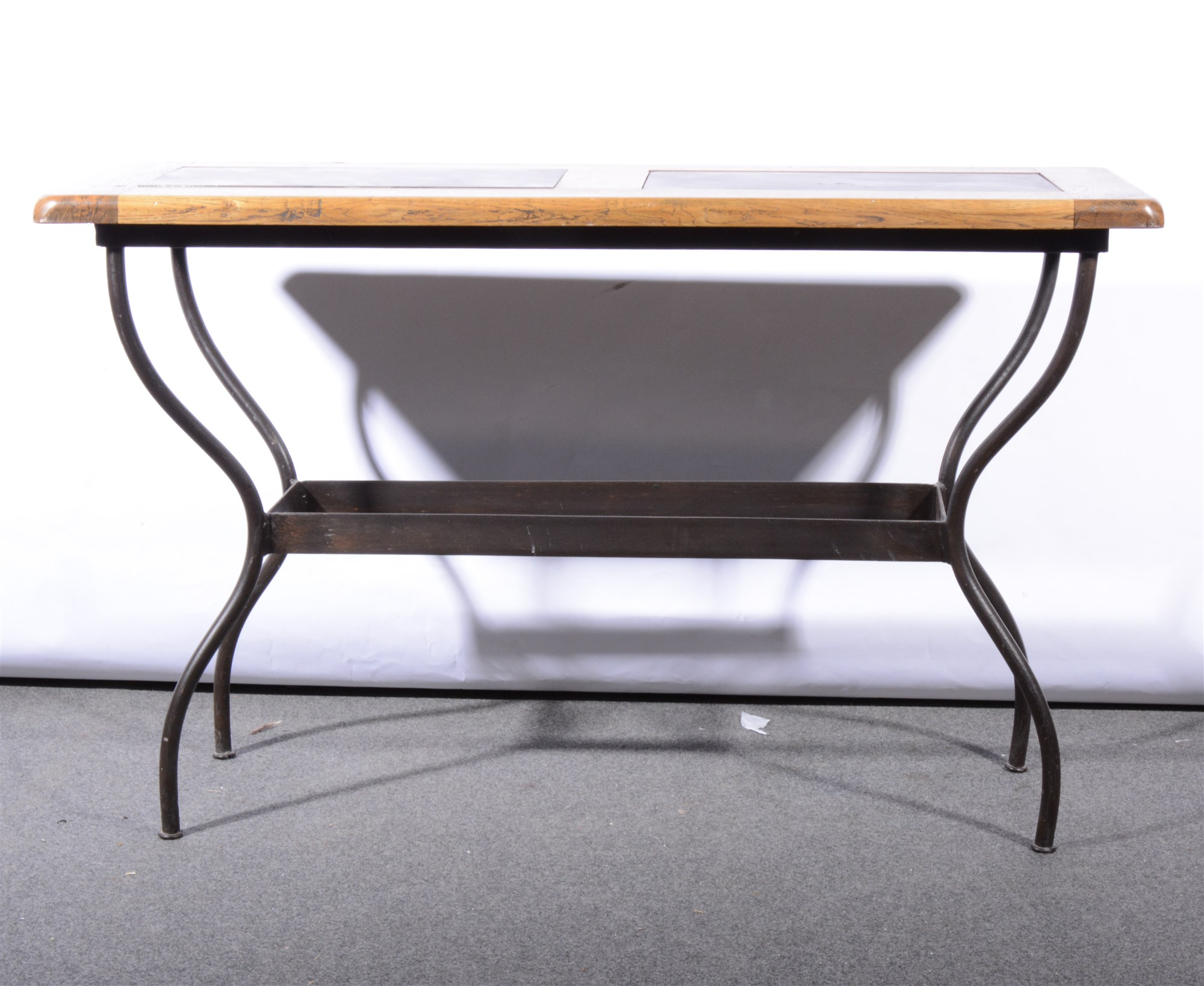 Lot 365 - Slate inset console table