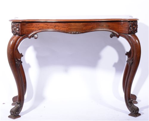 Lot 396 - Victorian mahogany console table.