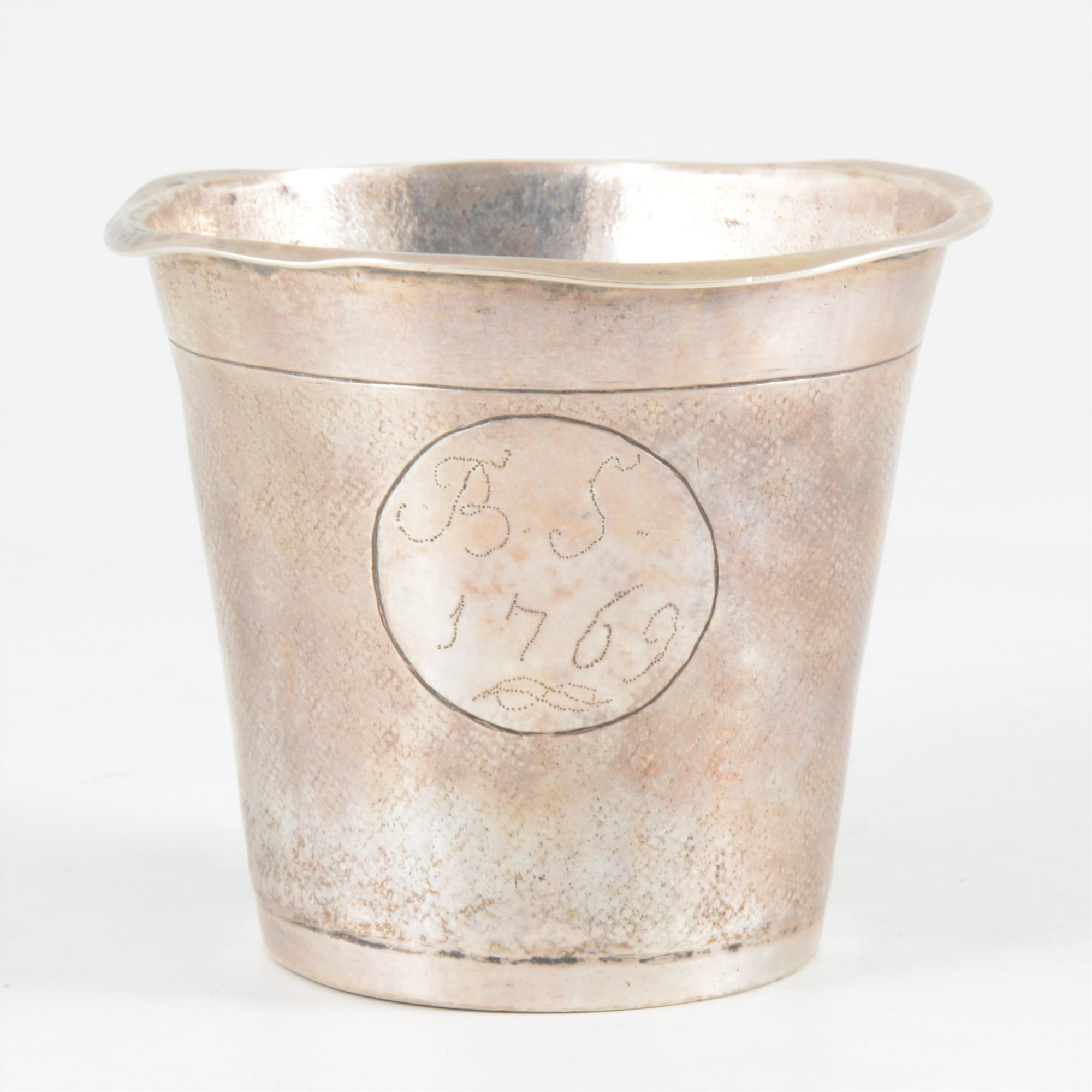 Lot 2 - Danish silver beaker, maker's mark AHS,