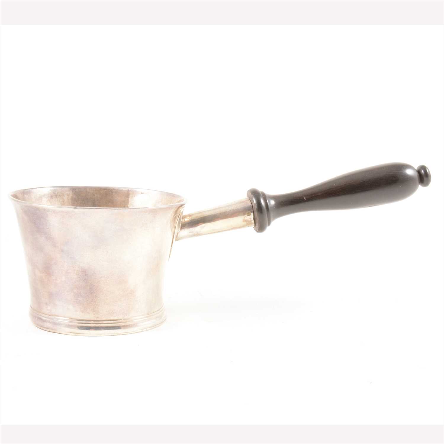 Lot 395 - Queen Anne Britannia Standard brandy pan,