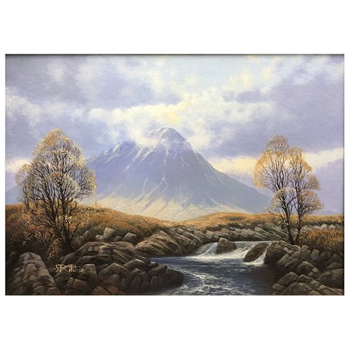 Lot 283 - Robert Ritchie, Autumn - River Etive, oil on