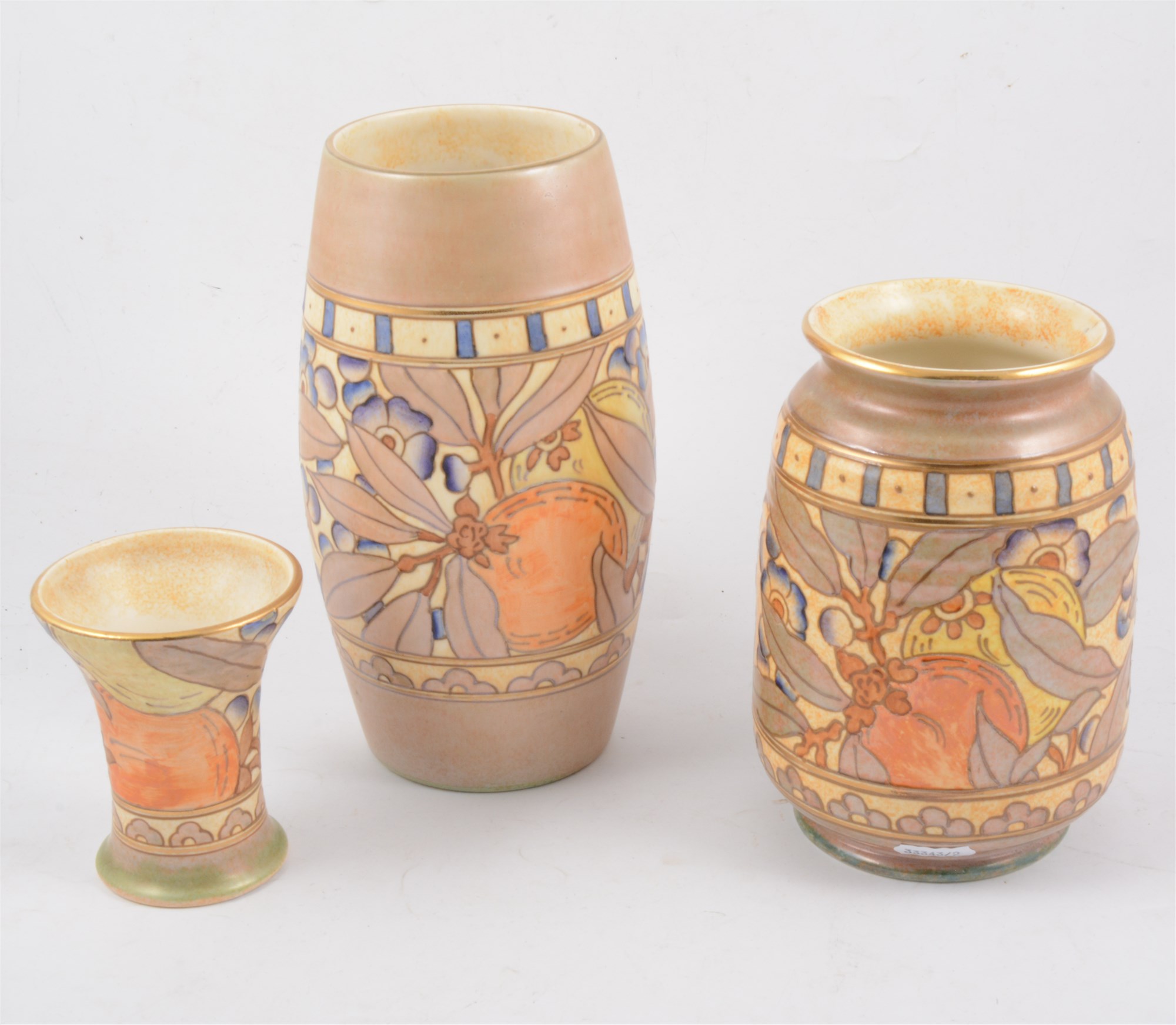 Lot 59 - Three Burleigh Ware vases - in the