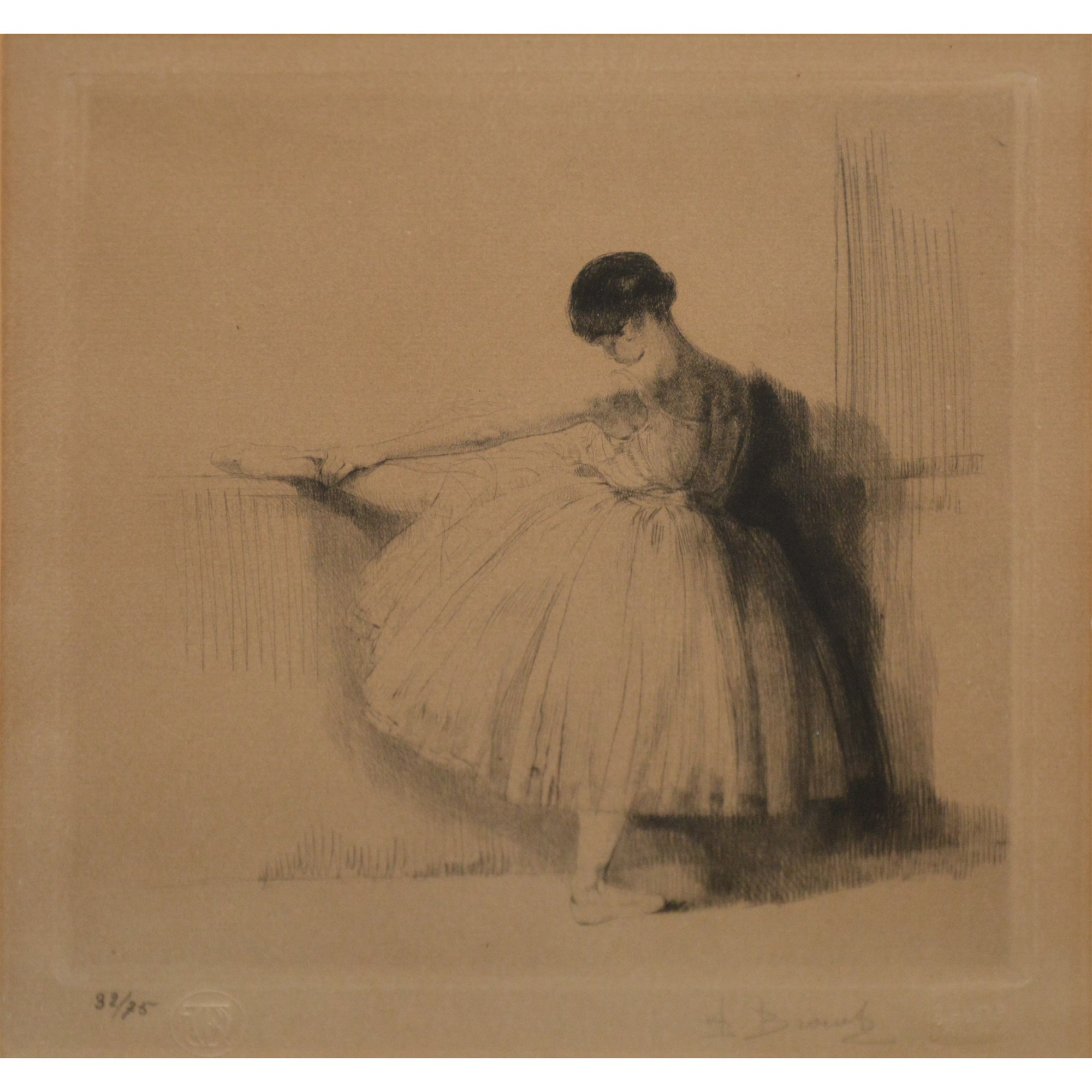 Lot 319 - Auguste Brouet, Study of a young ballerina,