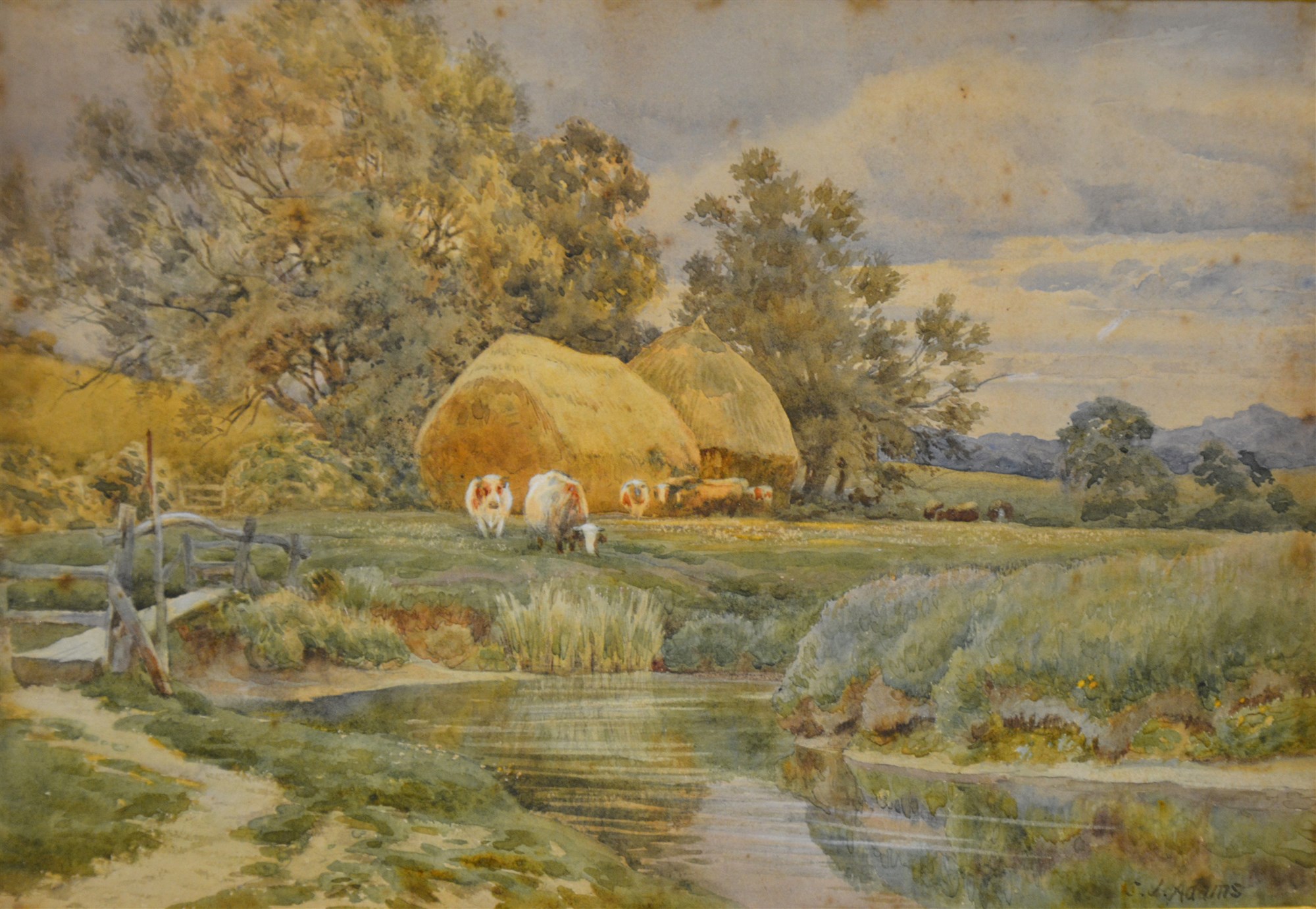 Lot 301 - Charles James Adams, watercolour, unframed,