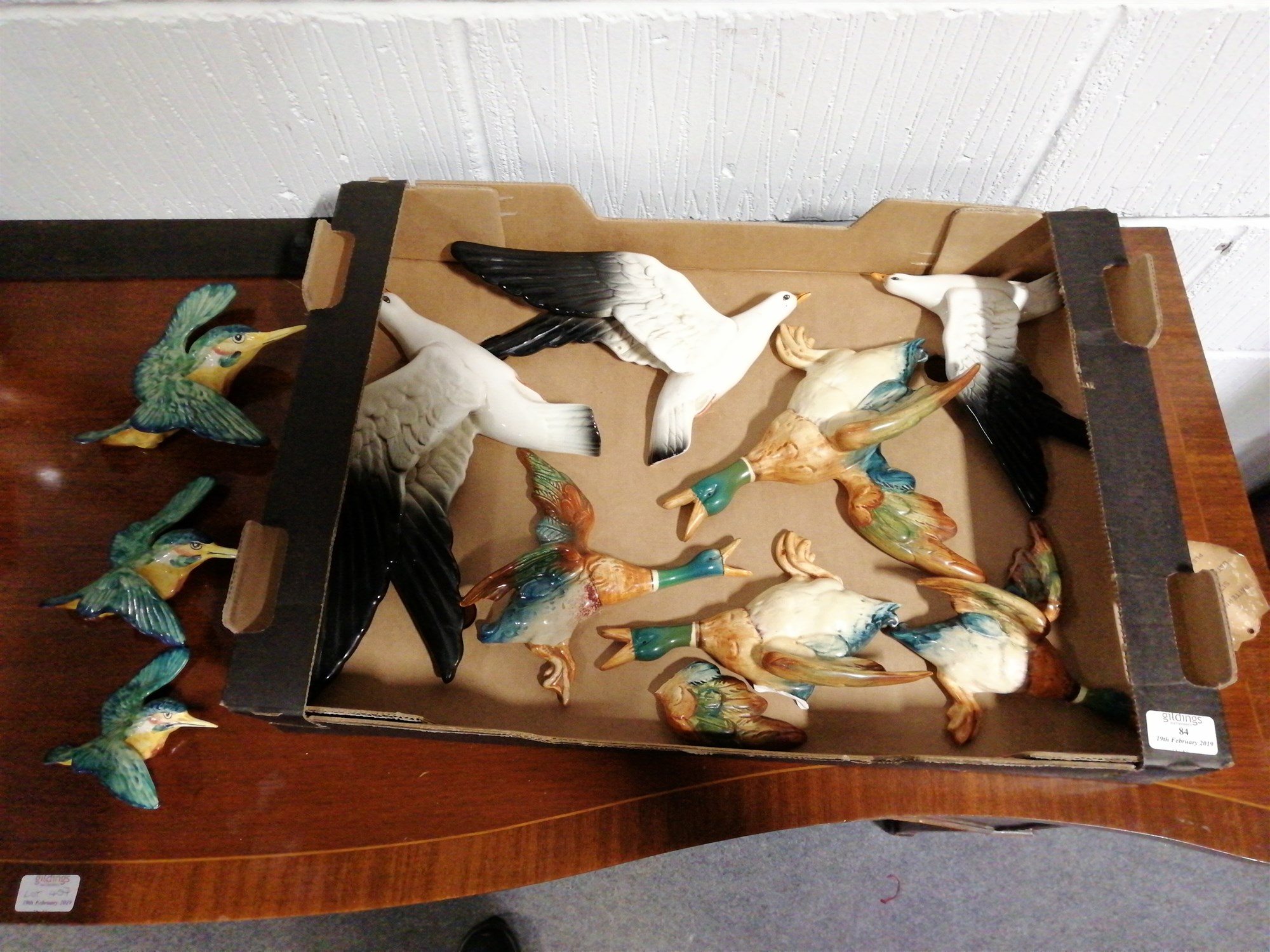 Lot 84 - Set of three Beswick pottery wall mounted