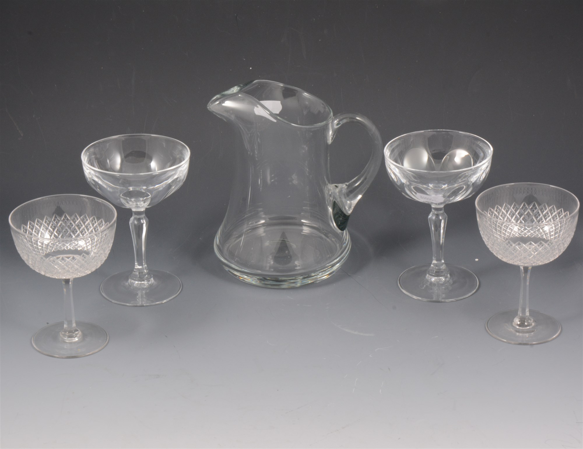 Lot 43 - Collection of glasses, including wine glasses,