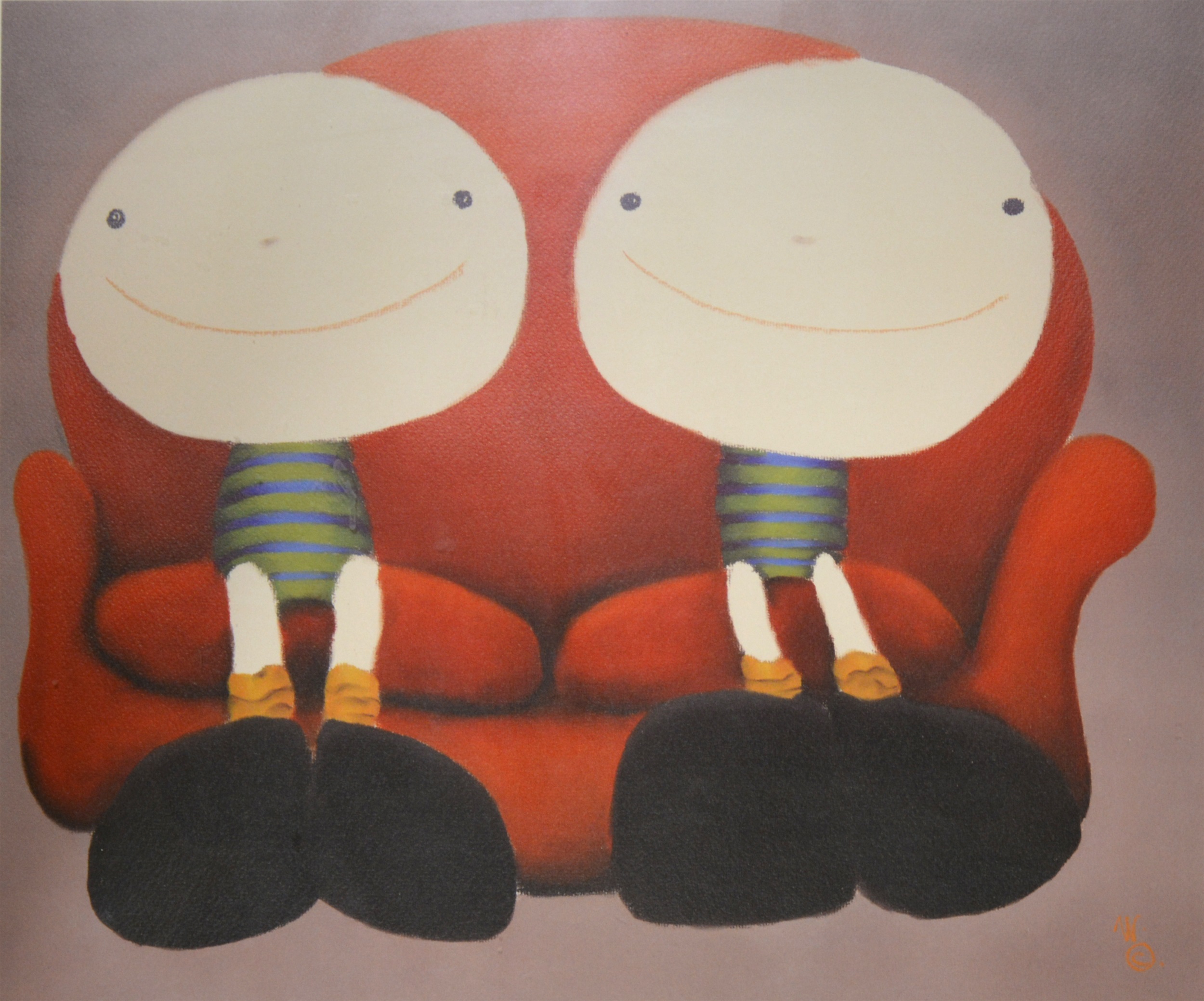 Lot 339 - Mackenzie Thorpe, Twins, limited edition