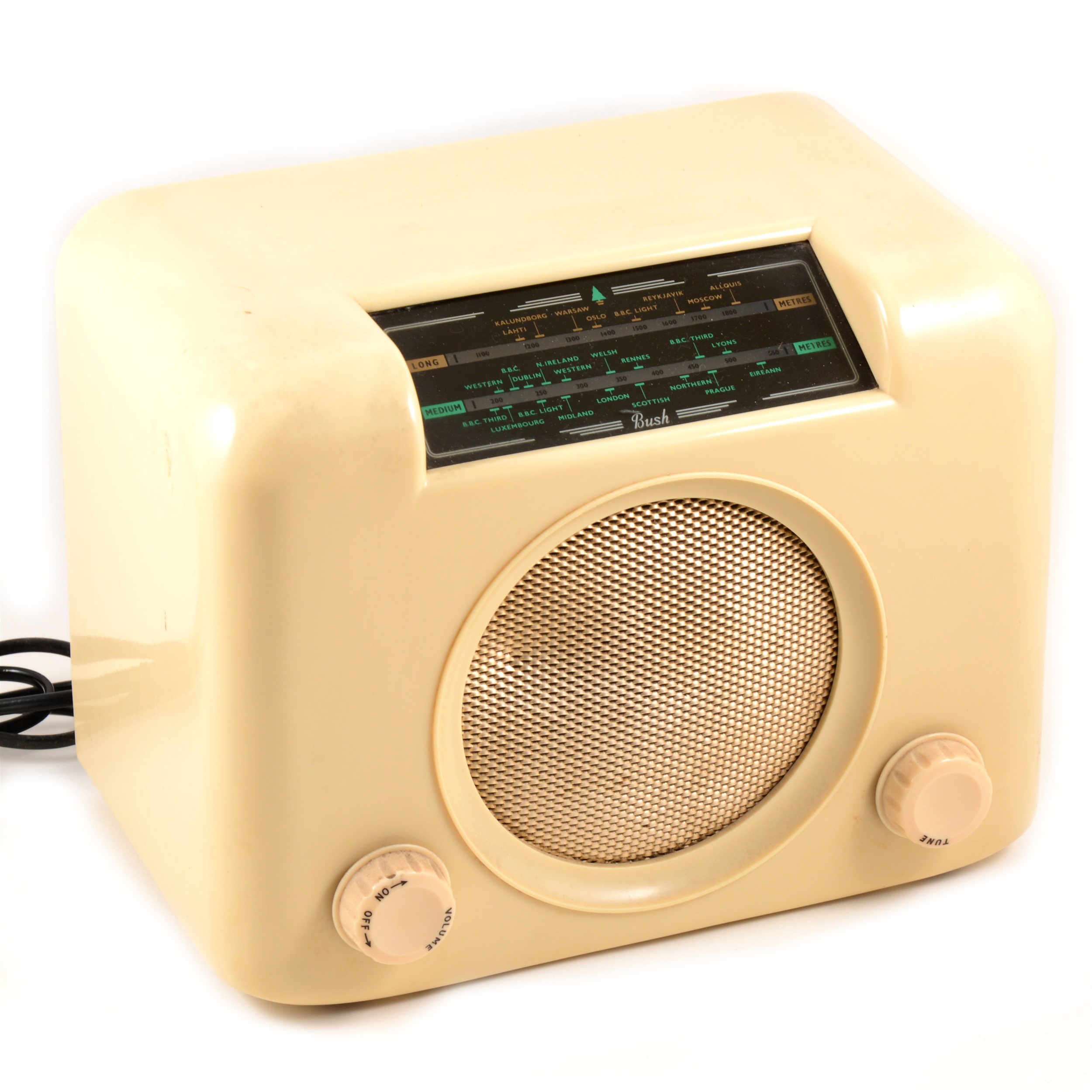 Lot 434 - Vintage Bush type DAC 90A Bakelite radio,