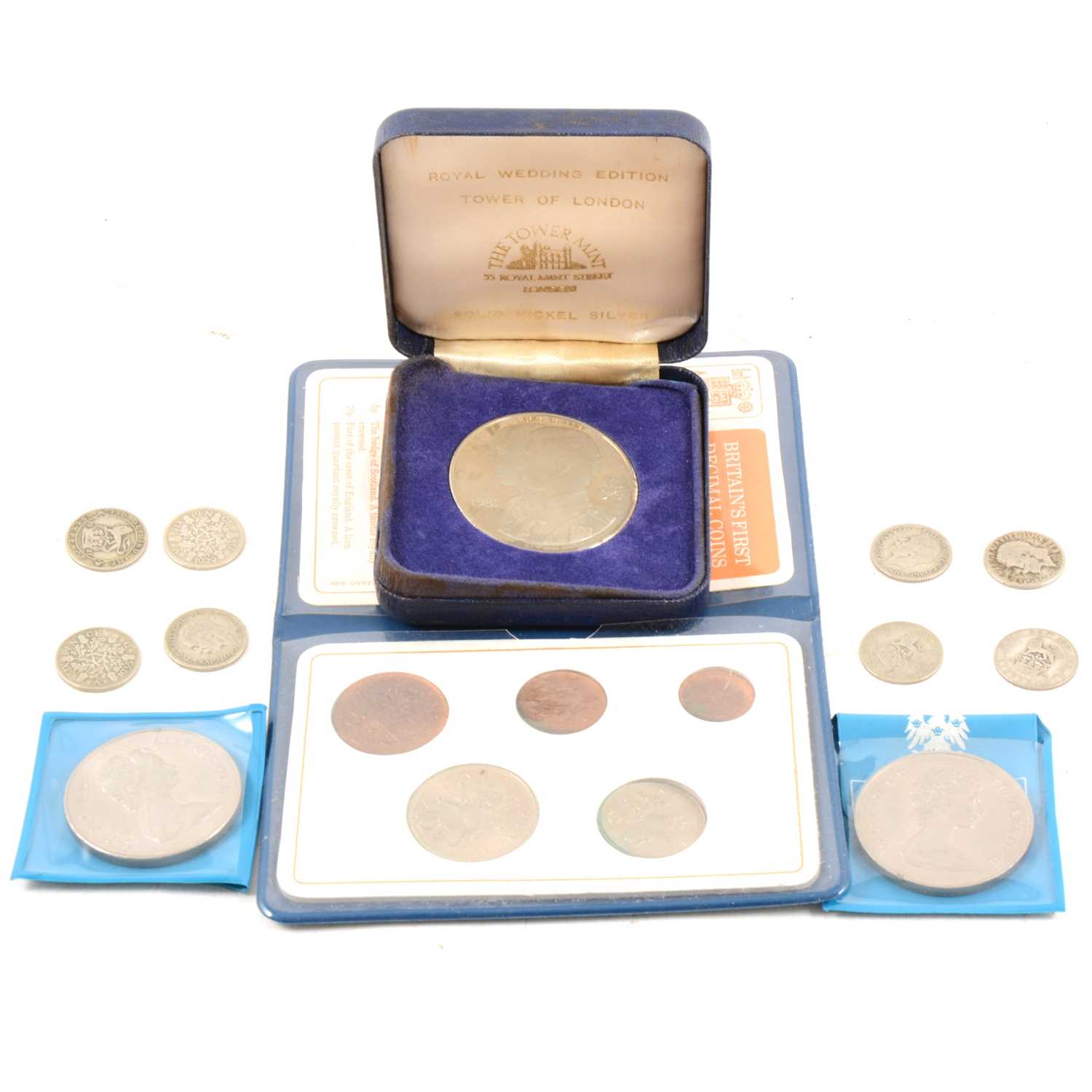 Lot 189 - Quantity of pre-decial coins, 20th century