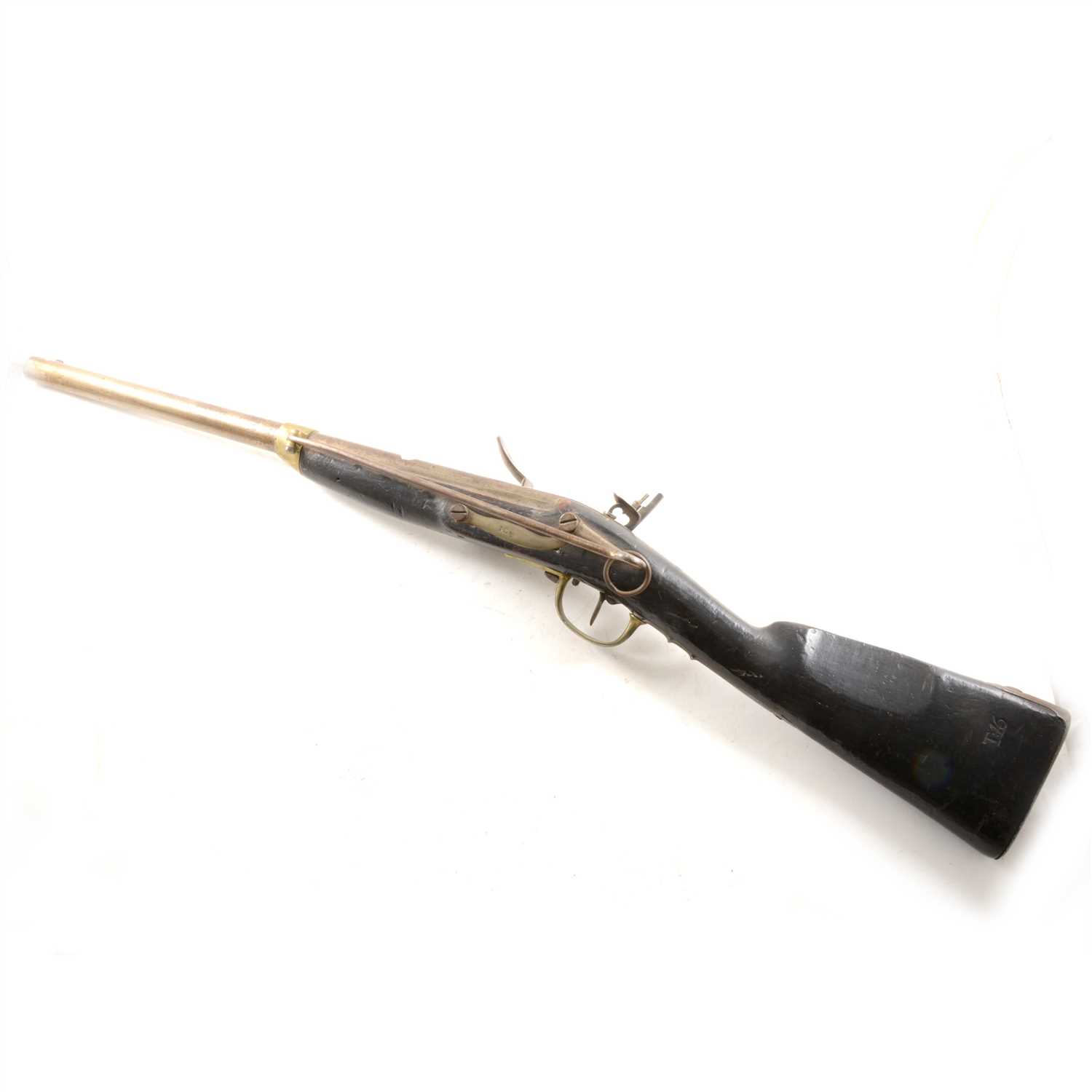 Lot 236 - Reproduction flintlock gun,