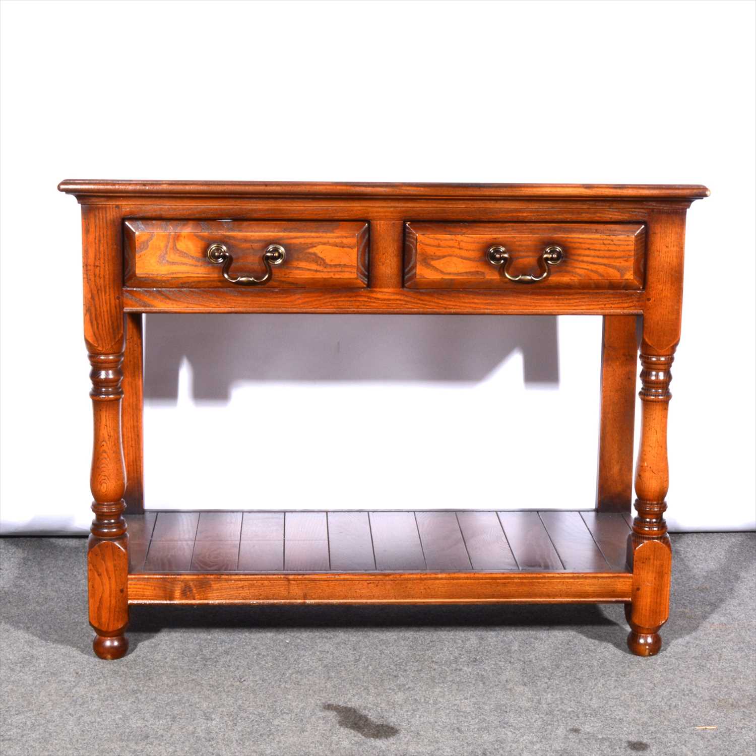 Lot 654 - Modern oak side table,