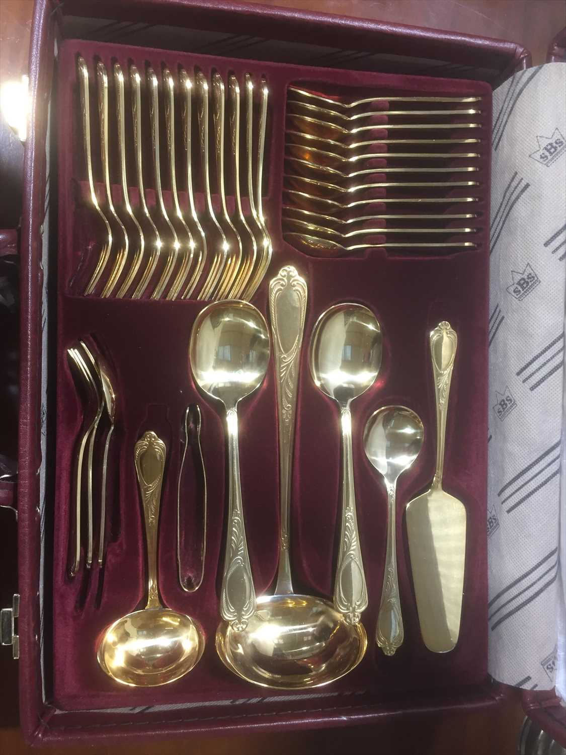 Lot 157 - SBS Bestecke, Solingen, 23/24 karat