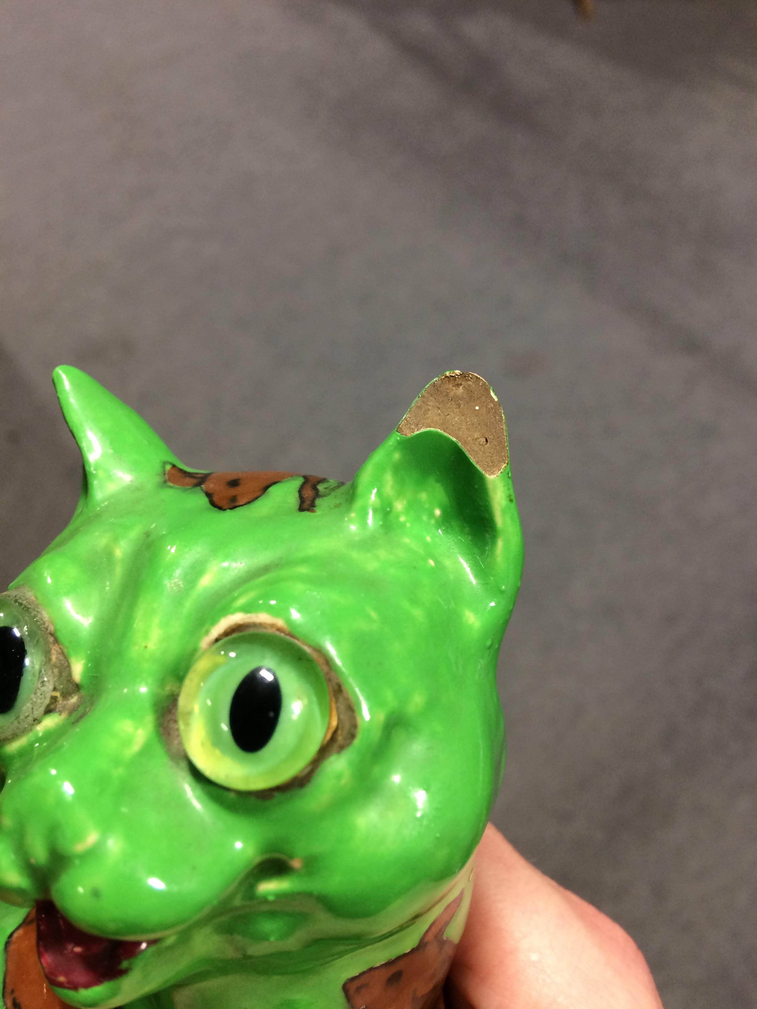 Lot 152 - A rare Foley 'Intarsio Ware' model of a Cat,