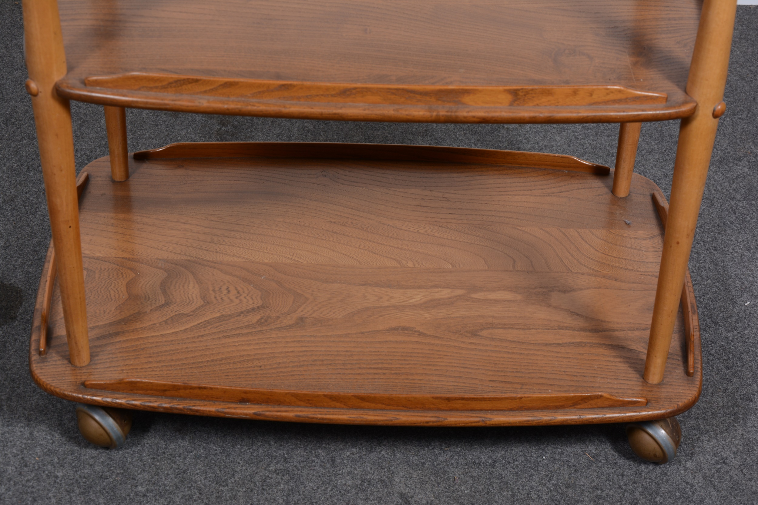 Lot 2 - An Ercol three-tier dinner trolley