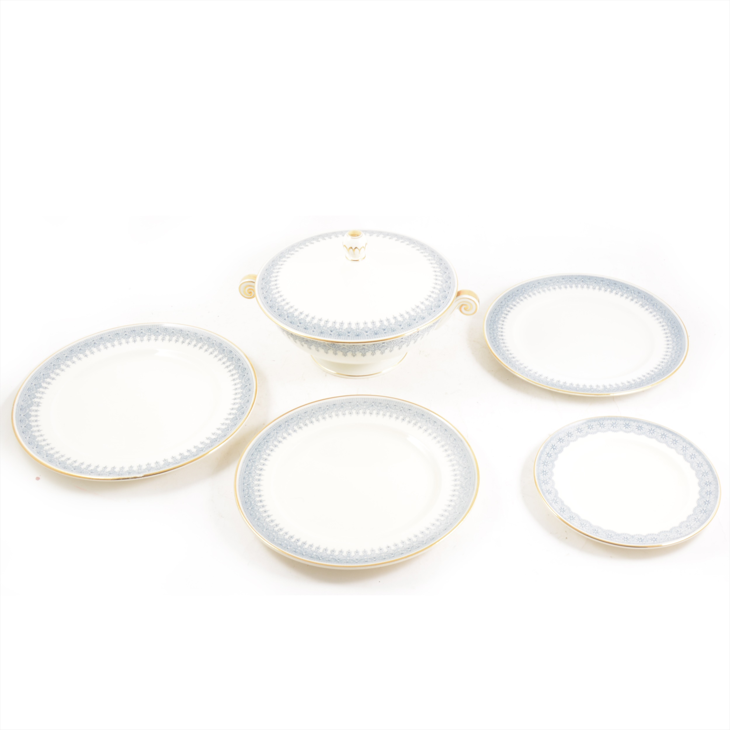 Lot 107 - Royal Worcester Crown Ware large dinner