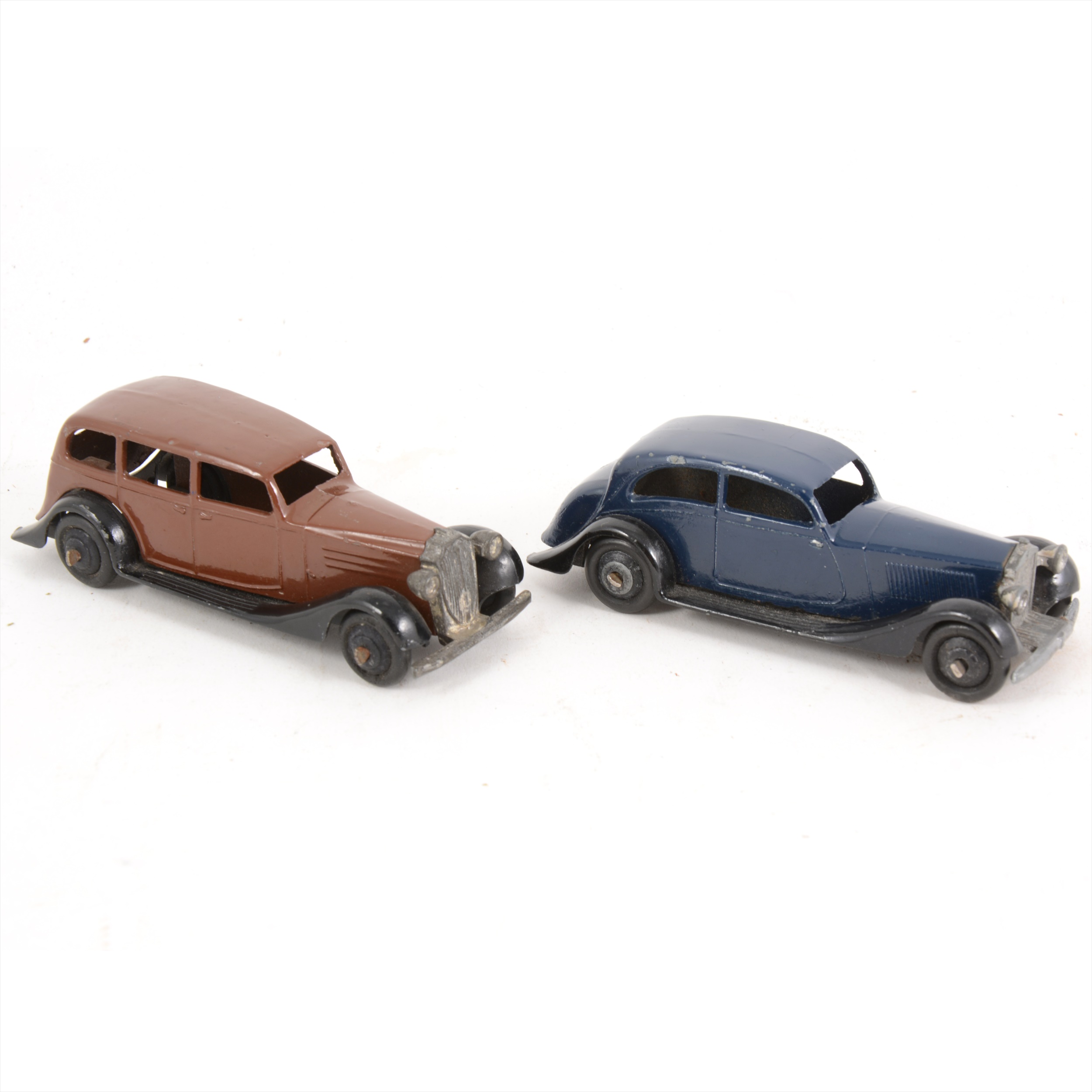 Lot 117 - Dinky Toys; 30D Vauxhall, 30B Rolls Royce