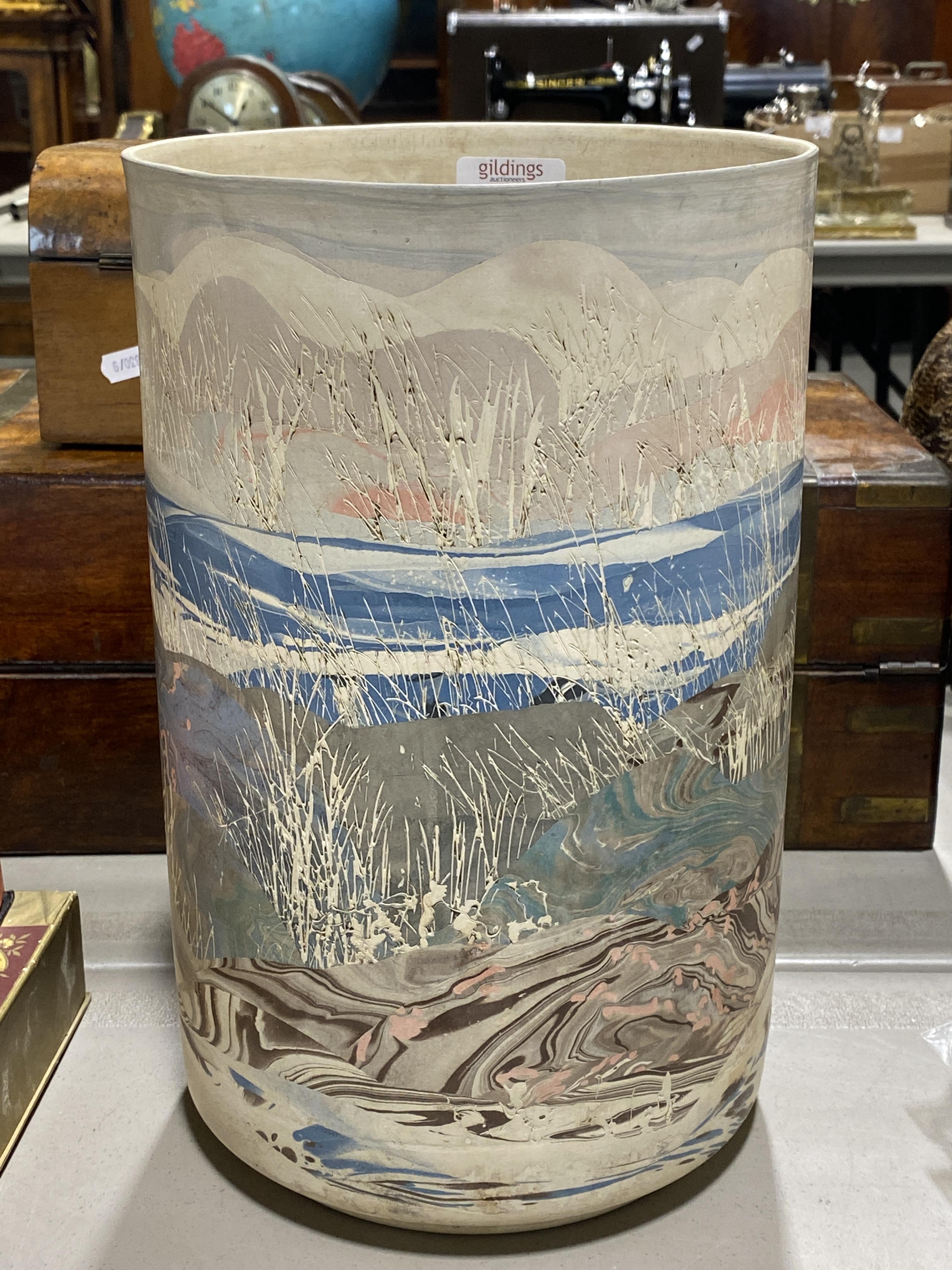 Lot 90 - A large contemporary ceramic vase, by Barry