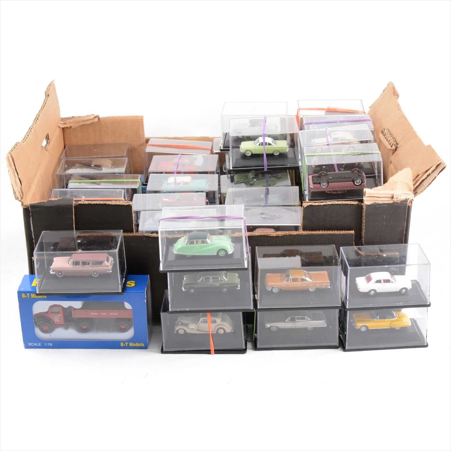 Lot 224 - 1:76 scale die-cast models; sixty models,