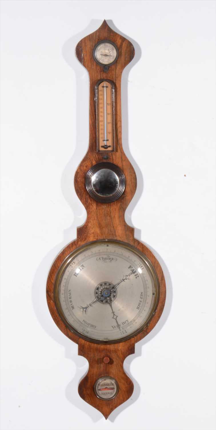 Lot 99 - Victorian rosewood banjo shaped wall
