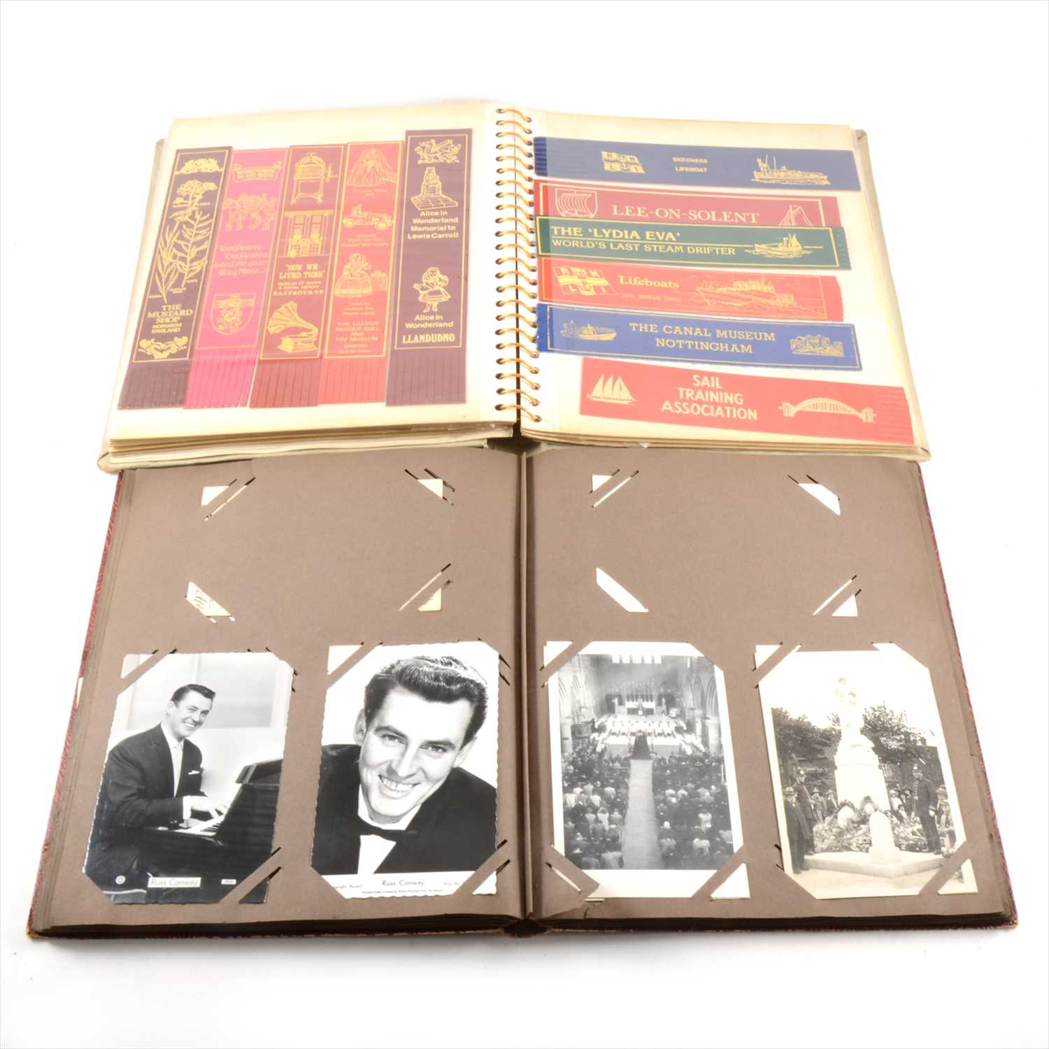 Lot 198 - Photograph and postcard albums, mostly