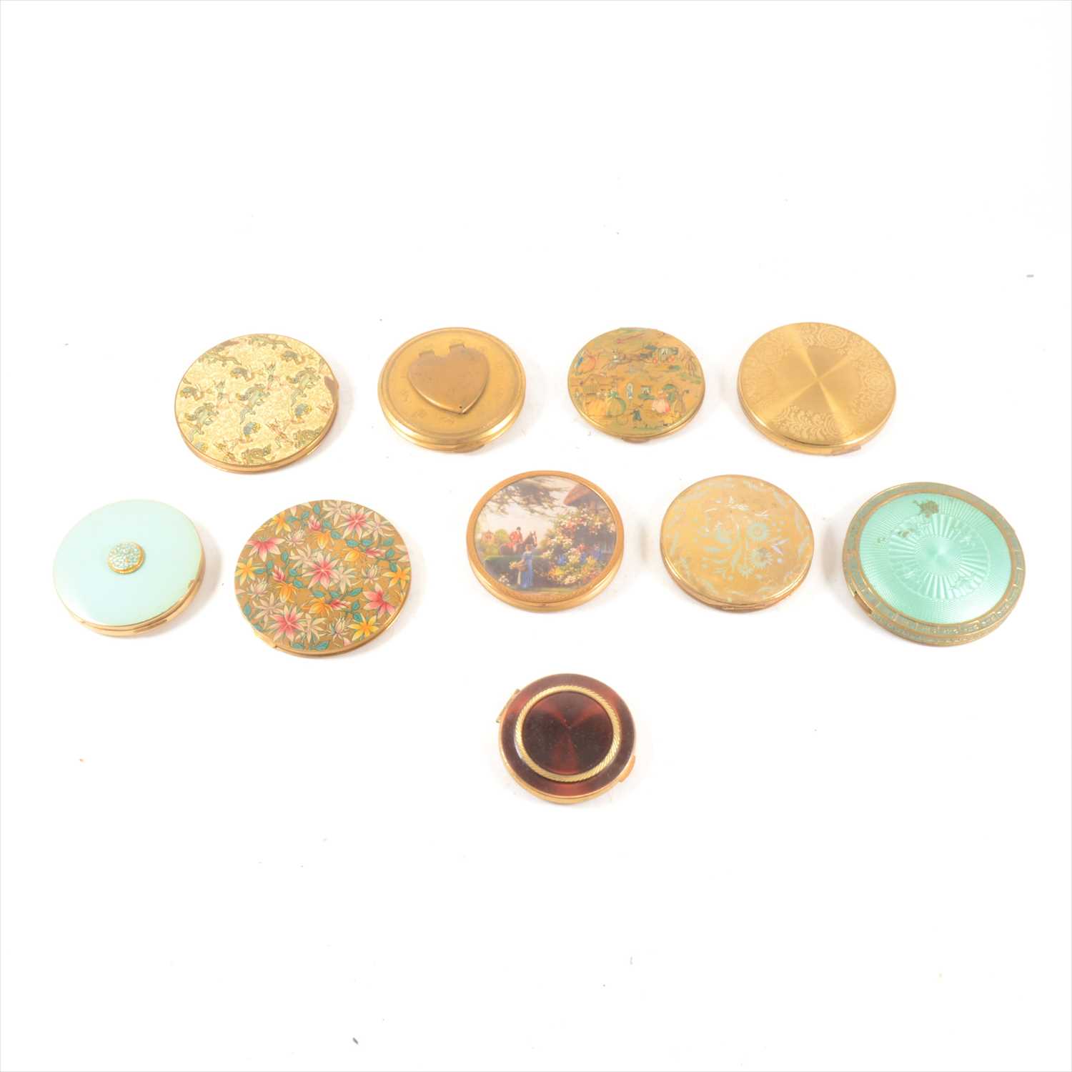 Lot 249 - A large quantity of powder compacts and