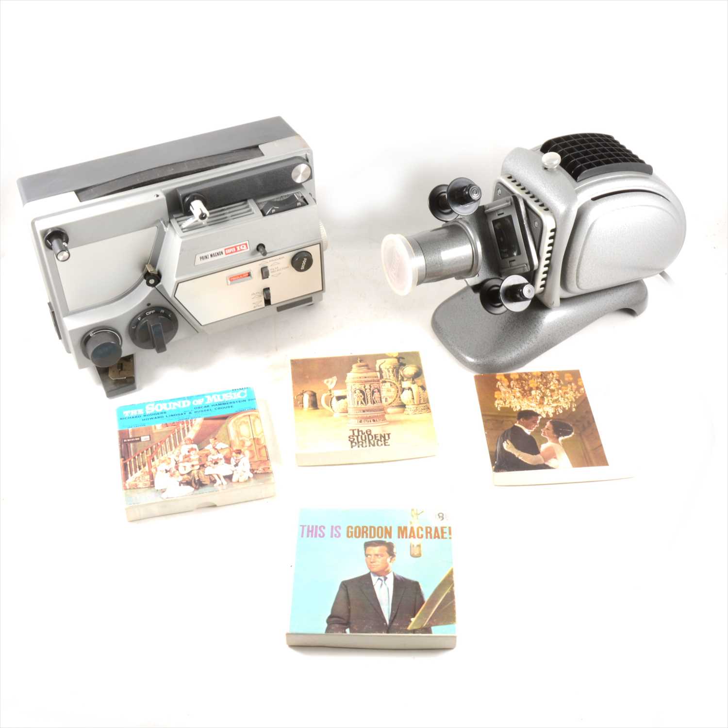 Lot 252 - Two boxes of cine projectors and accessories.