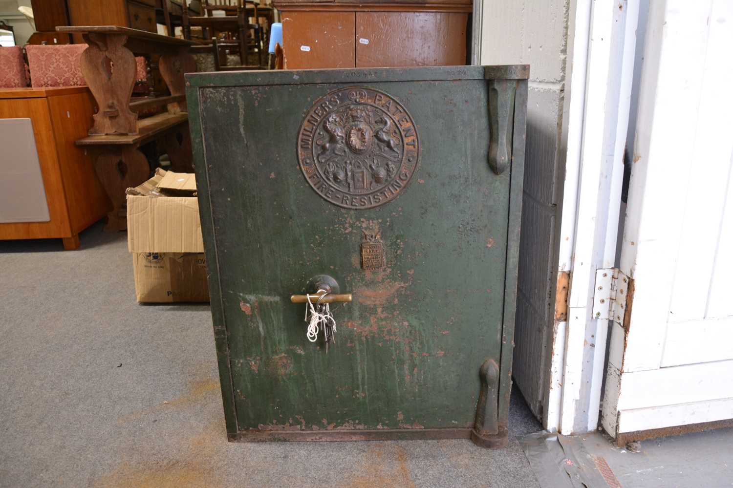 Lot 150 - A large Milner's Patent Fire-Resisting Six