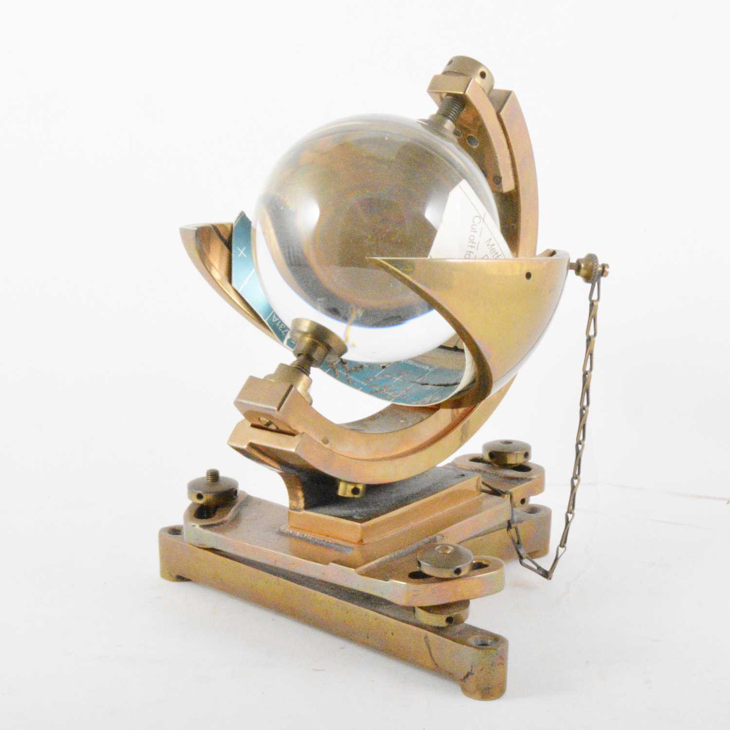 Lot 236 - A Campbell Stokes type Sunshine recorder,