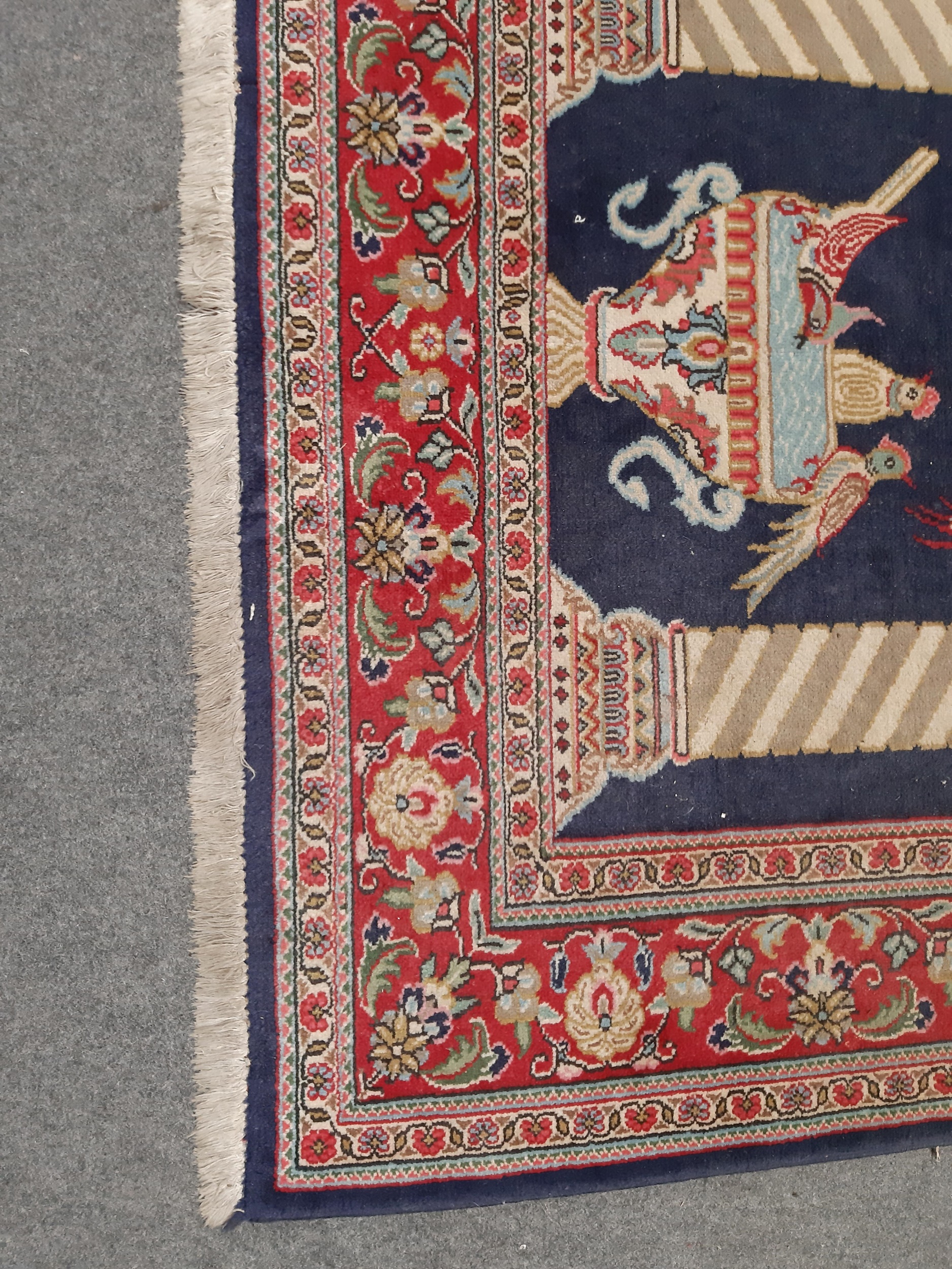 Lot 185 - A Persian pattern rug