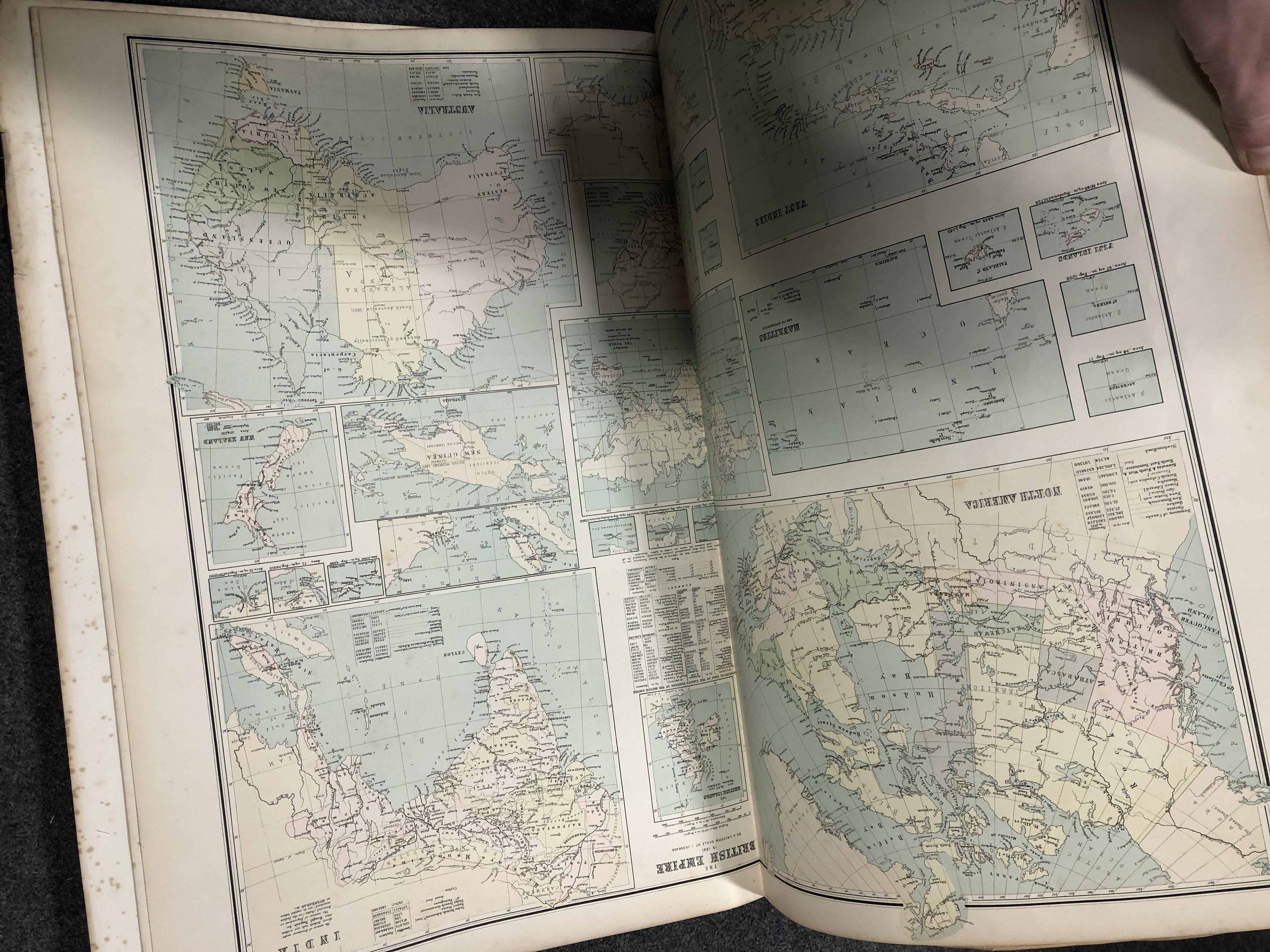 Lot 145 - Philips General Atlas of the World, 1898.