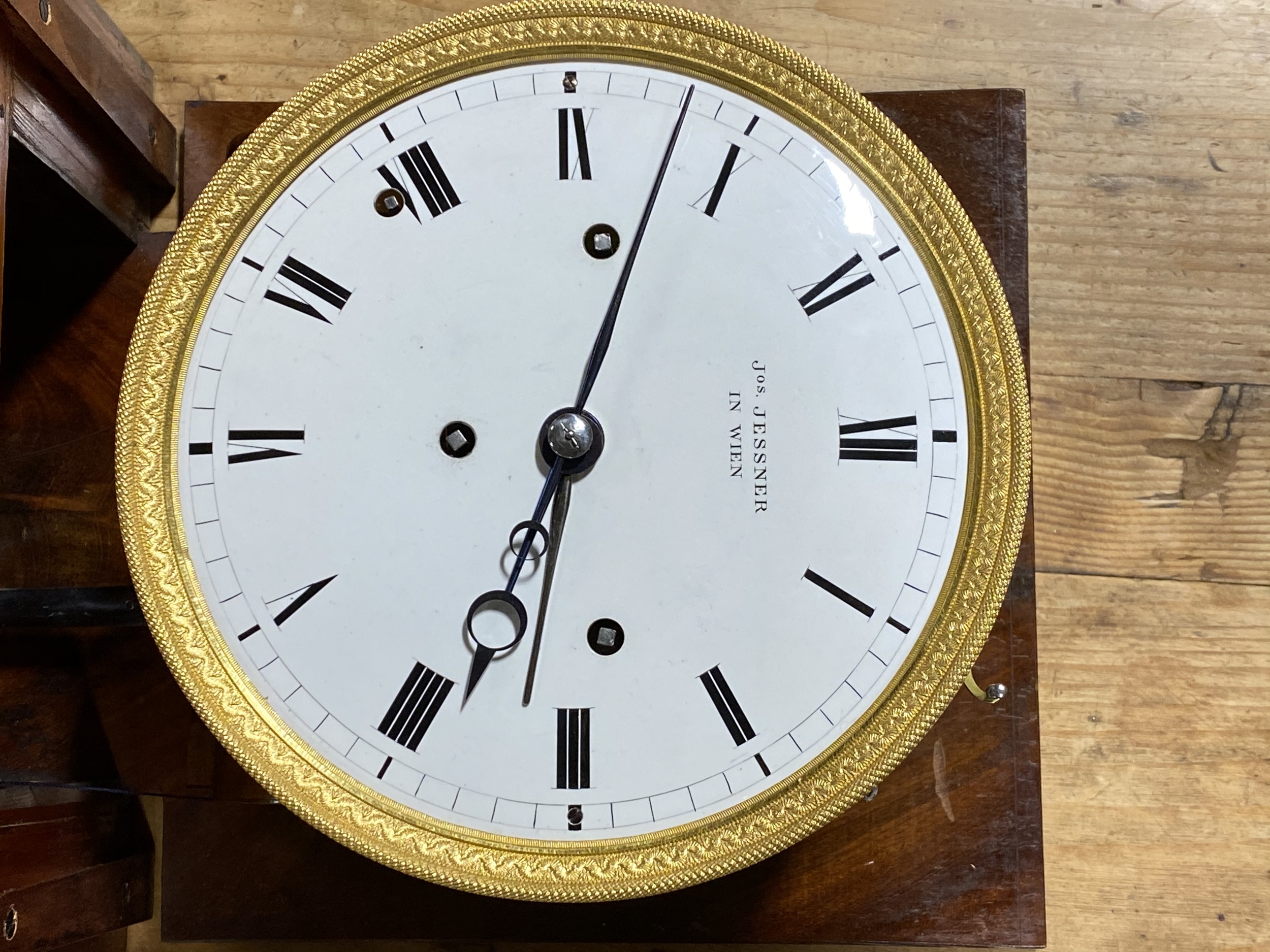 Lot 247 - A mahogany cased Vienna wall clock by Joseph