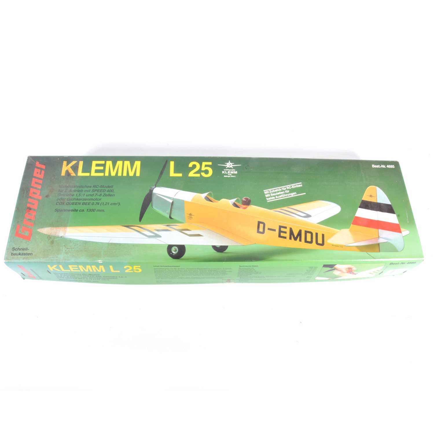 Lot 247 - GRAUPNER KLEMM L25 Scale kit 1300 mm span