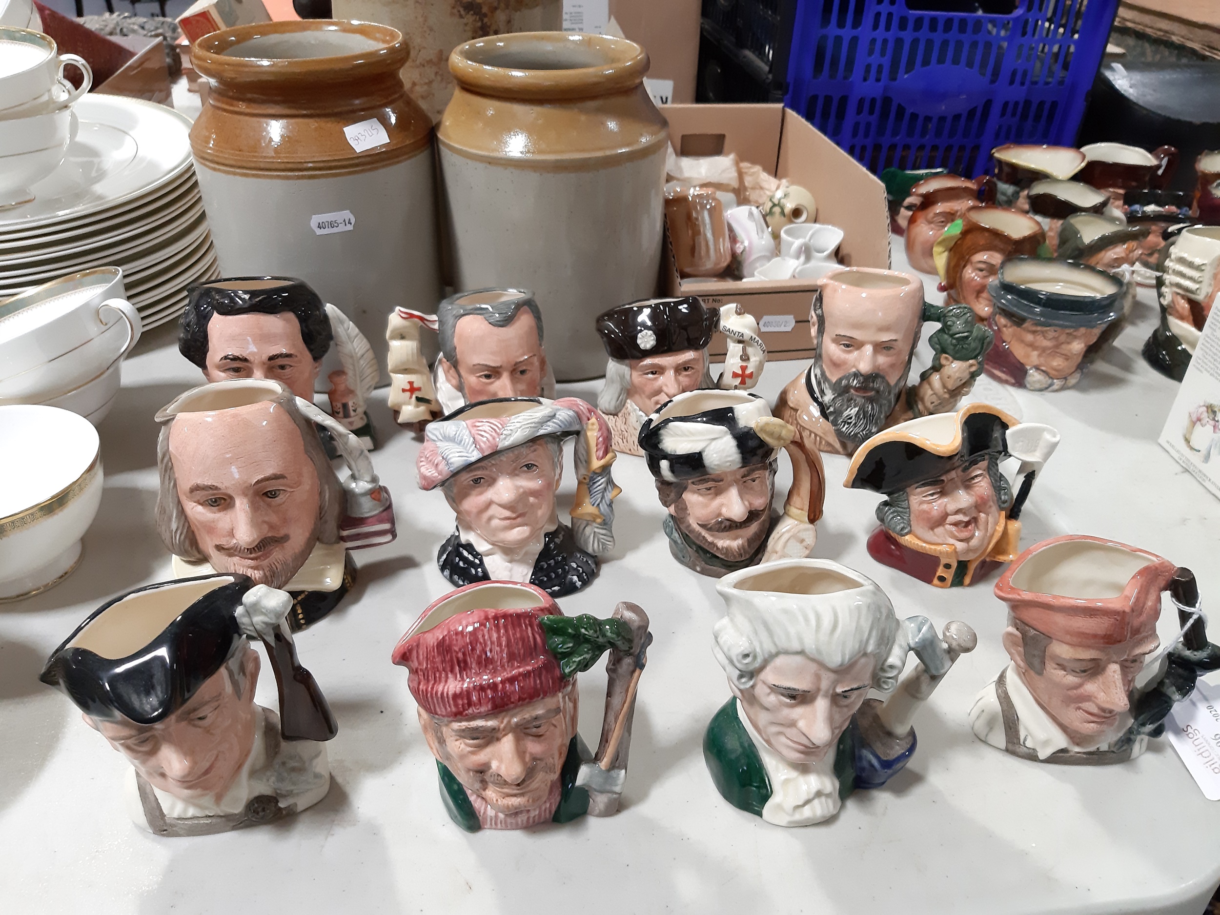 Lot 96 - Twelve Royal Doulton character jugs