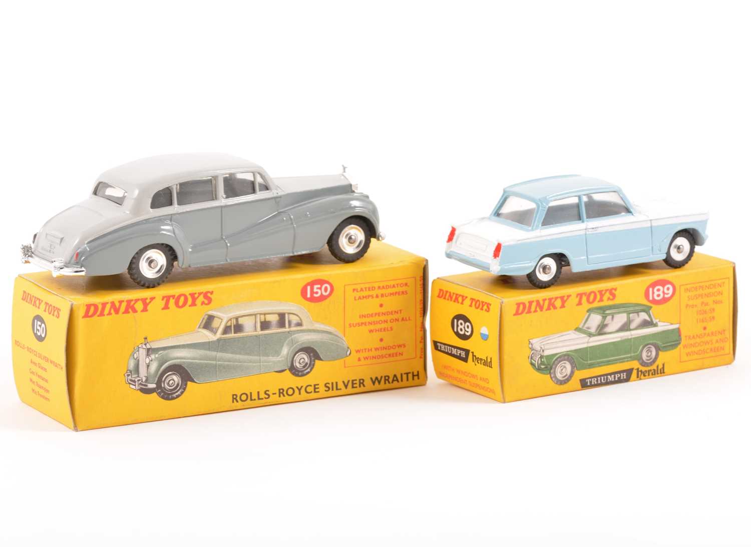 Lot 85 - Two Dinky Toys; no.150 Rolls-Royce Silver