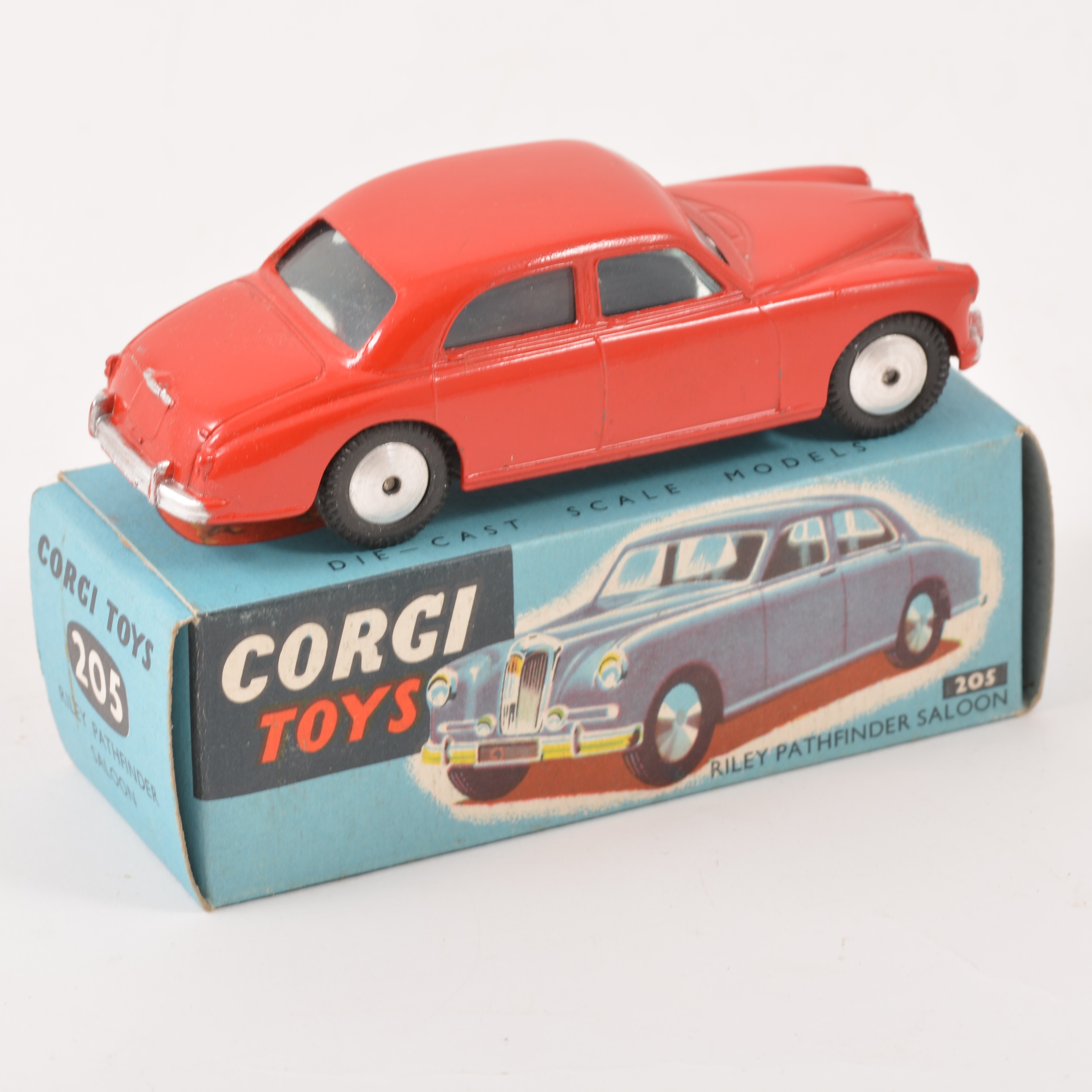 Lot 125 - Corgi Toys; no.205 Riley Pathfinder Saloon,
