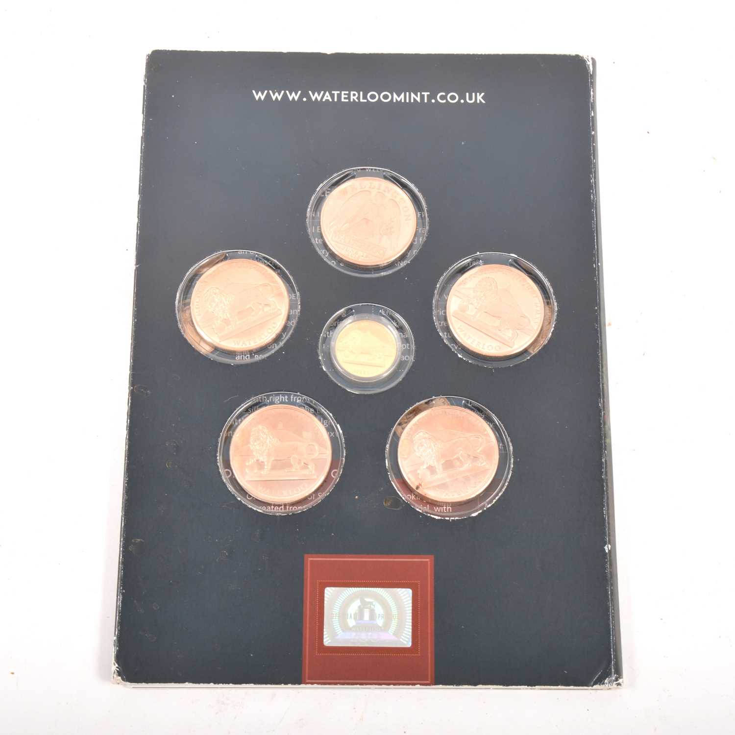 Lot 174 - The Battle of Waterloo Bronze and Gold Coin