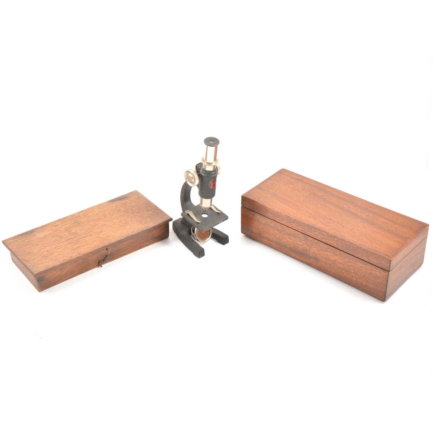 Lot 212 - Two brass balance scales, and a Student's