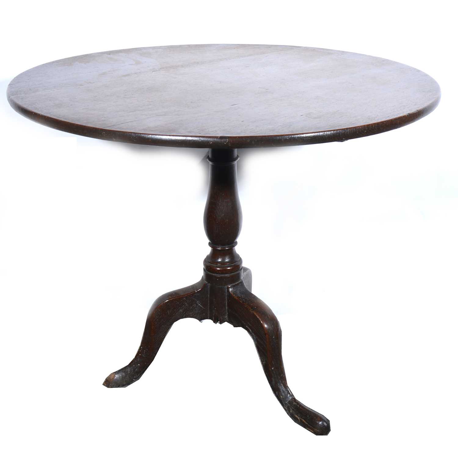 Lot 508 - A Georgian oak supper table