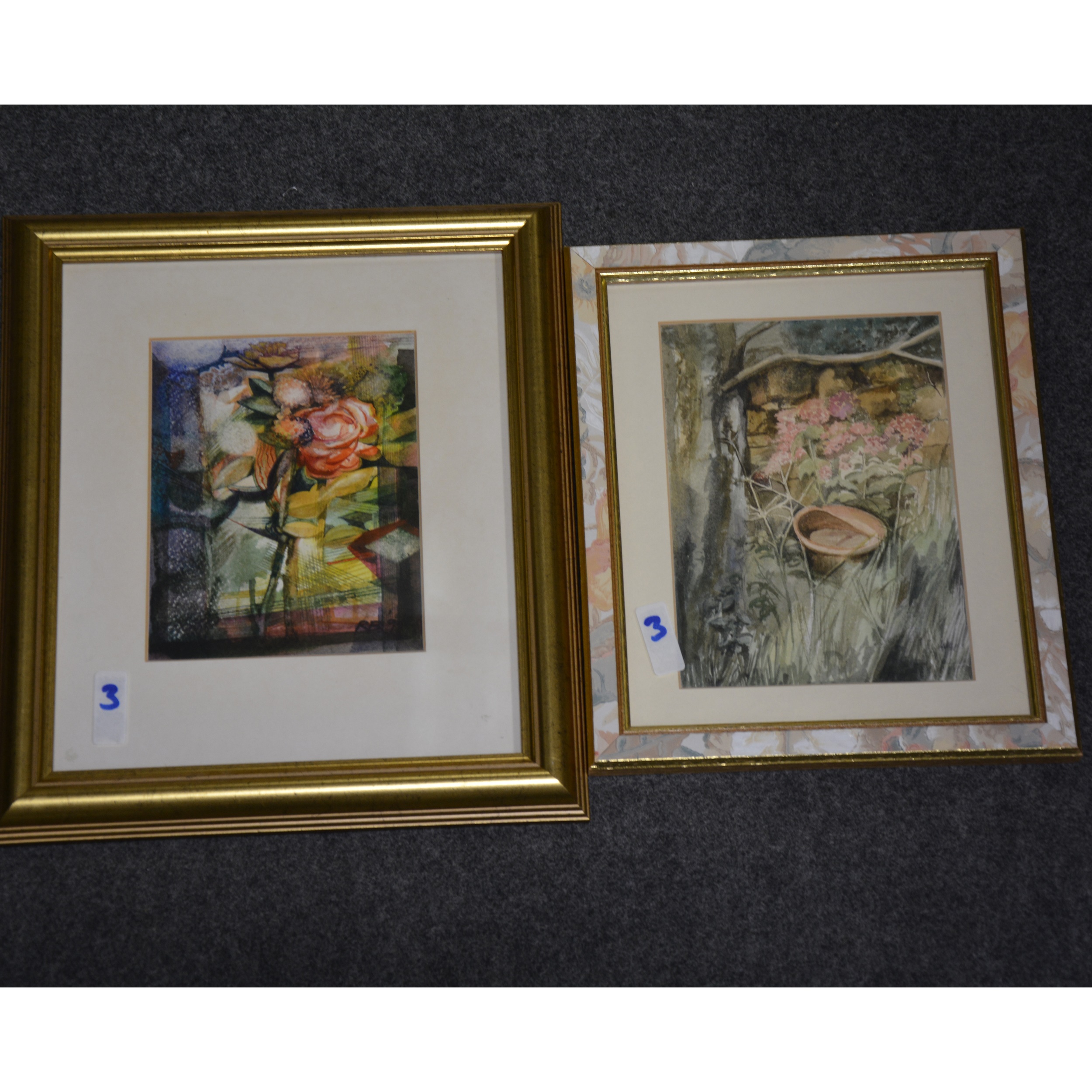 Lot 341 - Richard Barnard, Floral tribute and another