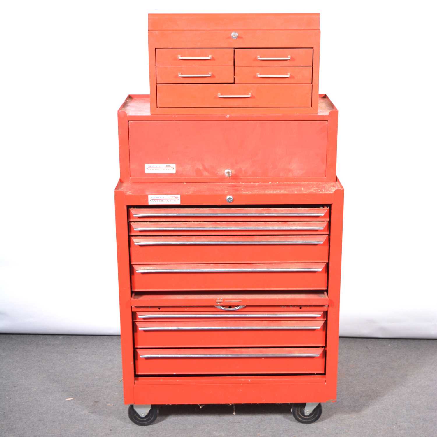 Lot 63 - Sealey American-Pro steel tool cabinet, with