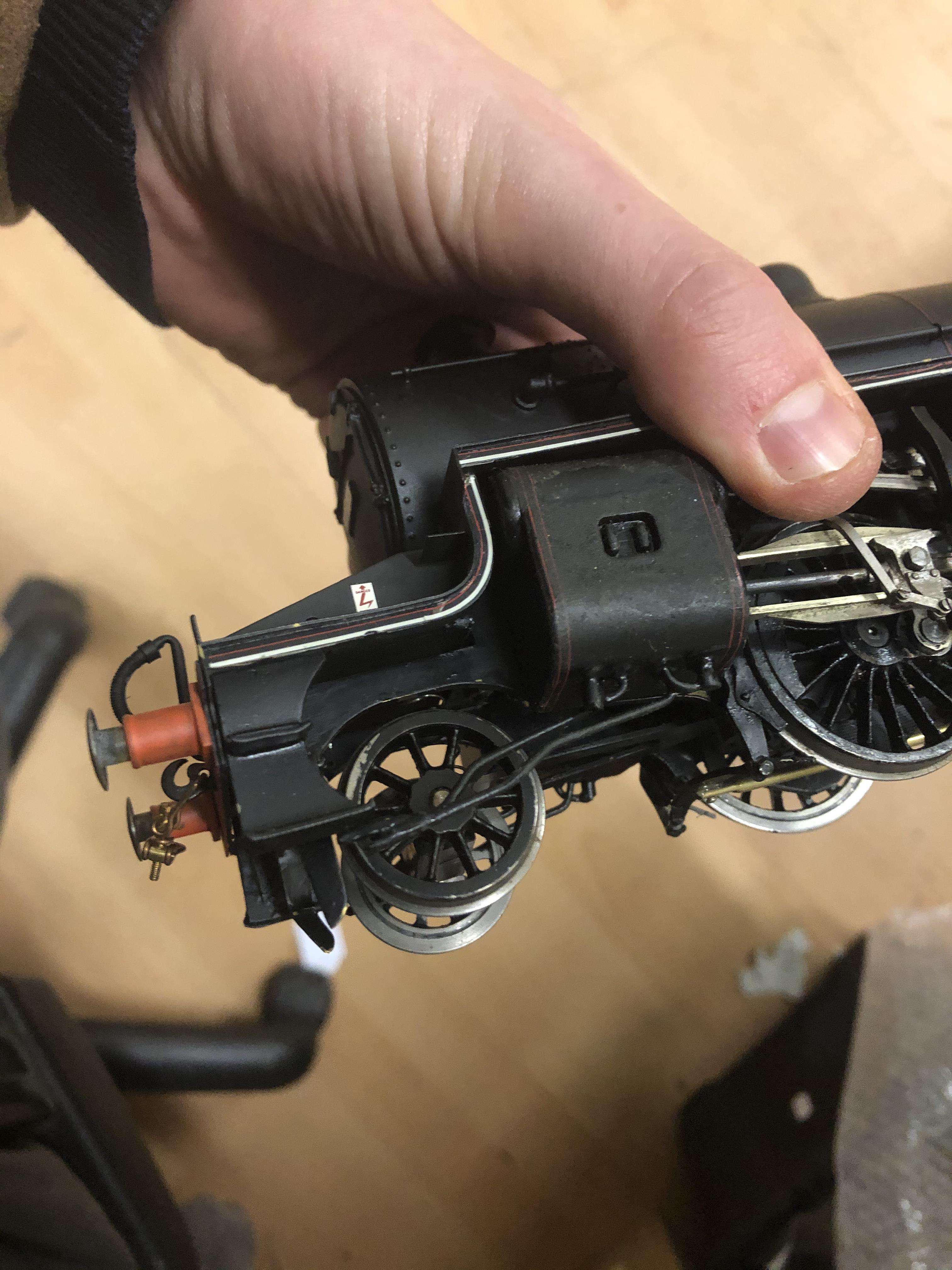 Lot 2 - O gauge locomotive and tender; Class 5MT 'Crab'