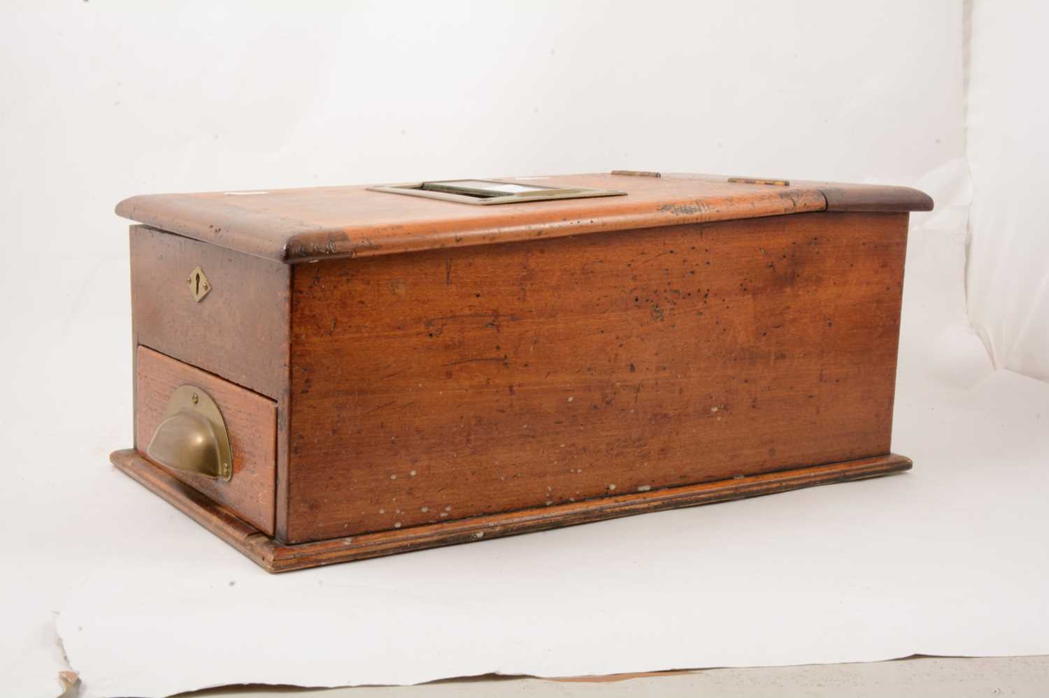 Lot 119 - Victorian stained wood till.