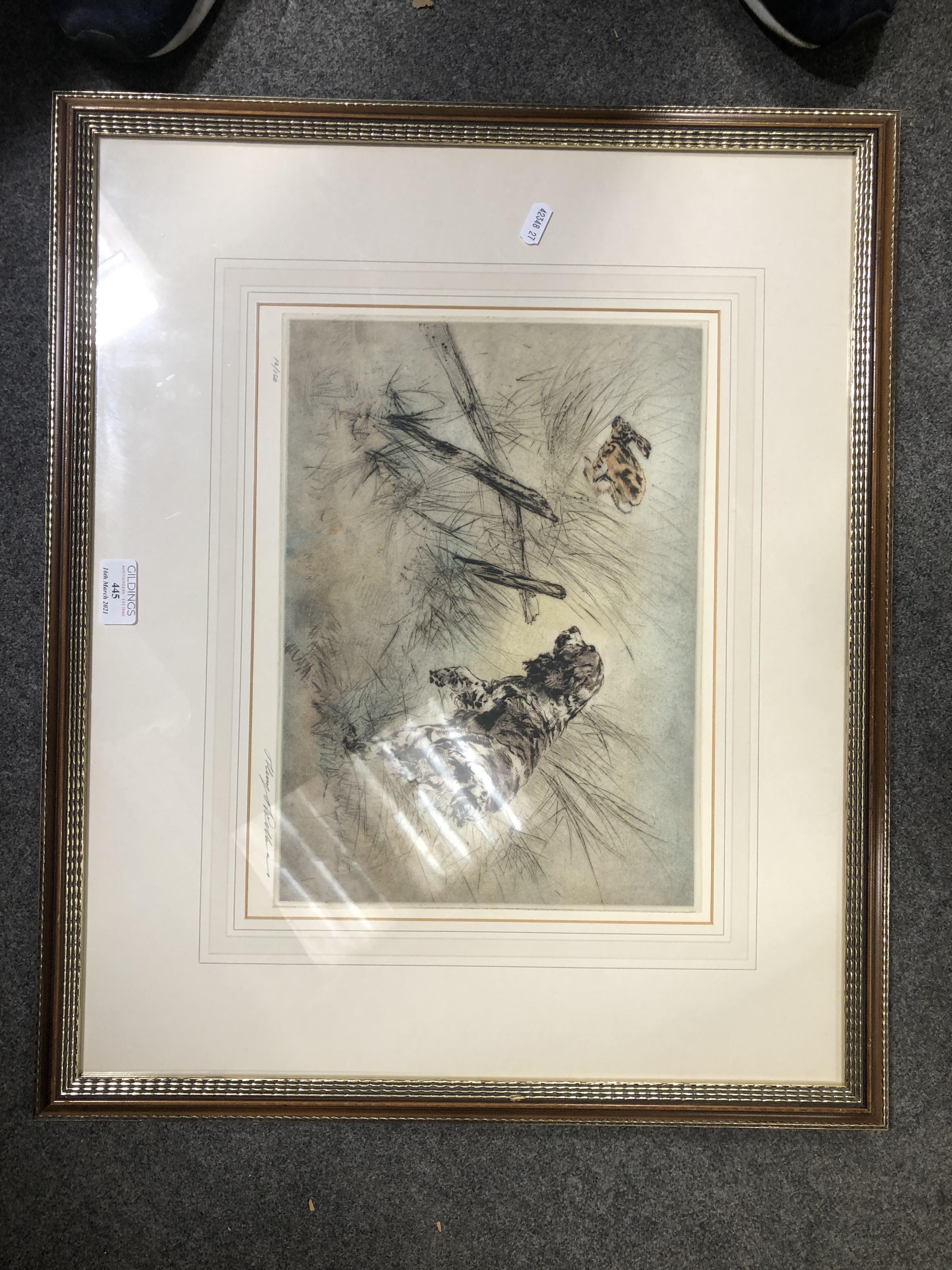Lot 445 - Henry Wilkinson, two etchings,