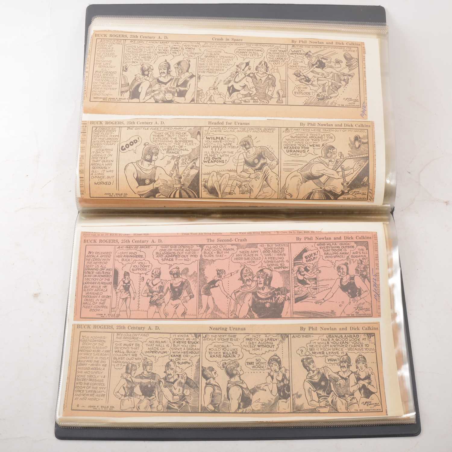 Lot 36 - A folder of John Dille co Buck Rogers Daily