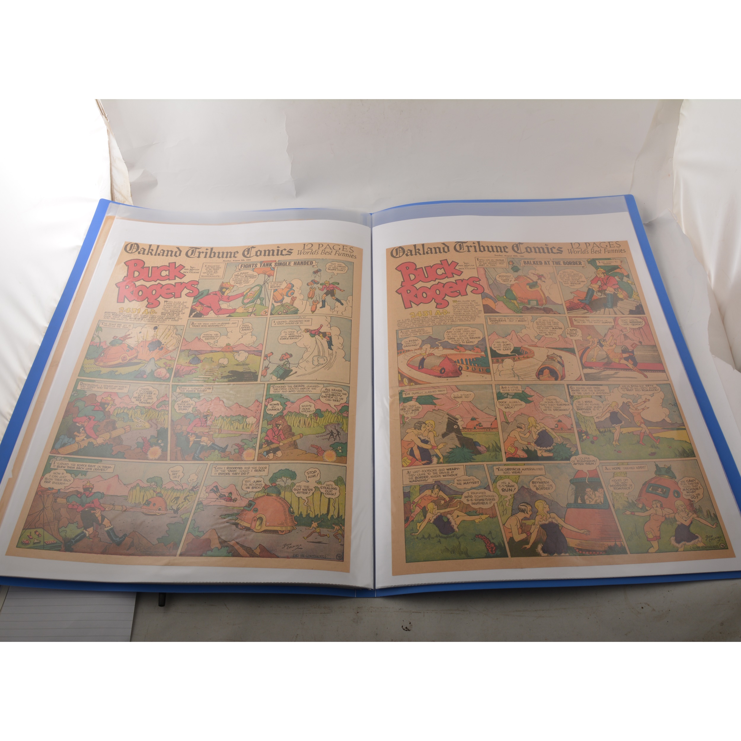 Lot 42 - Buck Rogers newspaper comic strip pages, 39