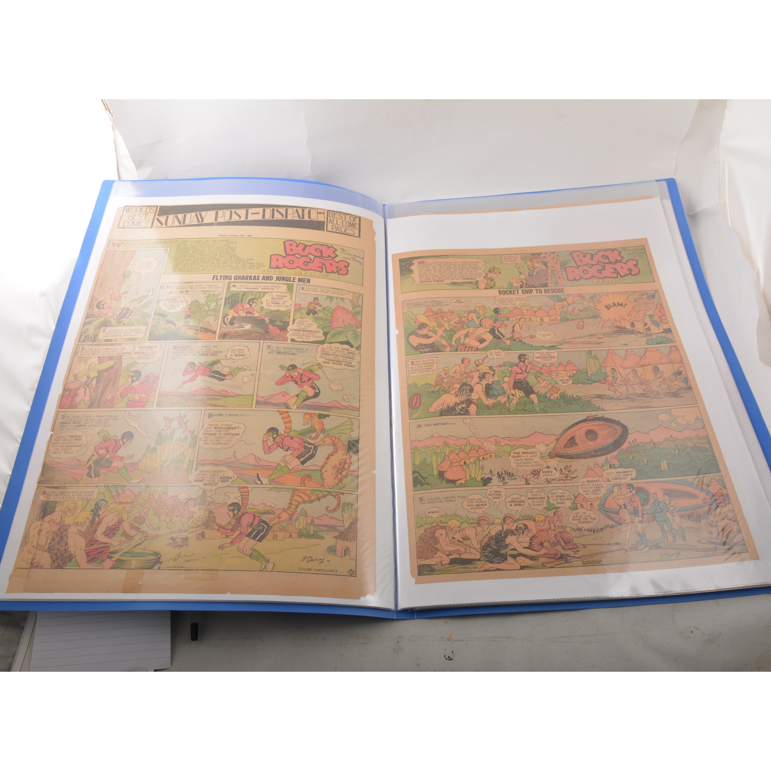 Lot 42 - Buck Rogers newspaper comic strip pages, 39