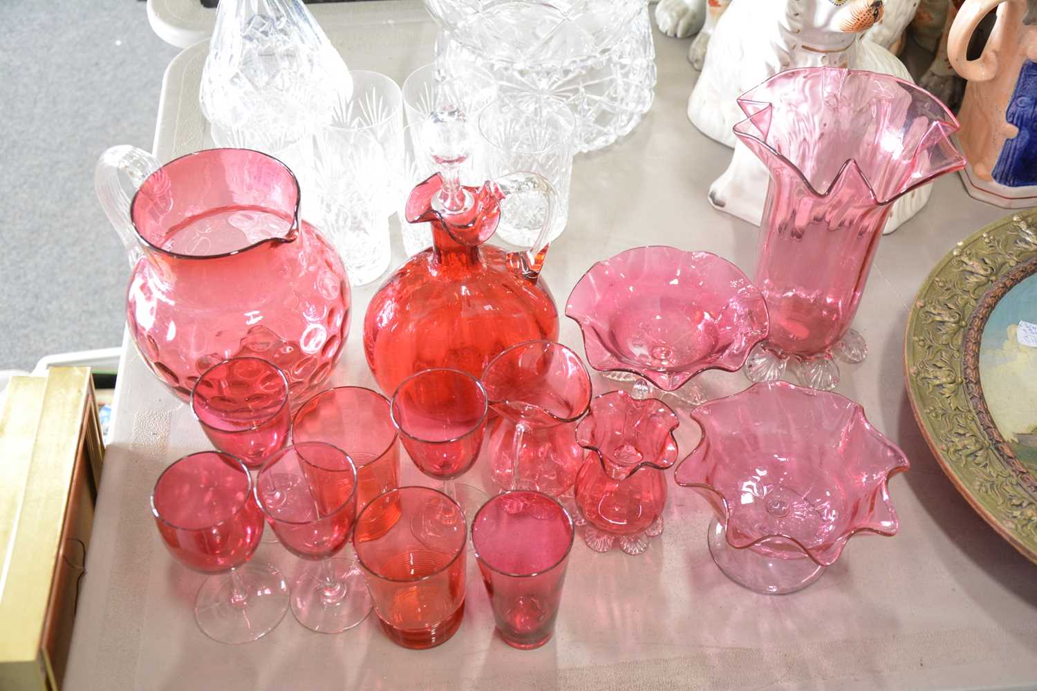 Lot 47 - Collection of Ruby glassware.