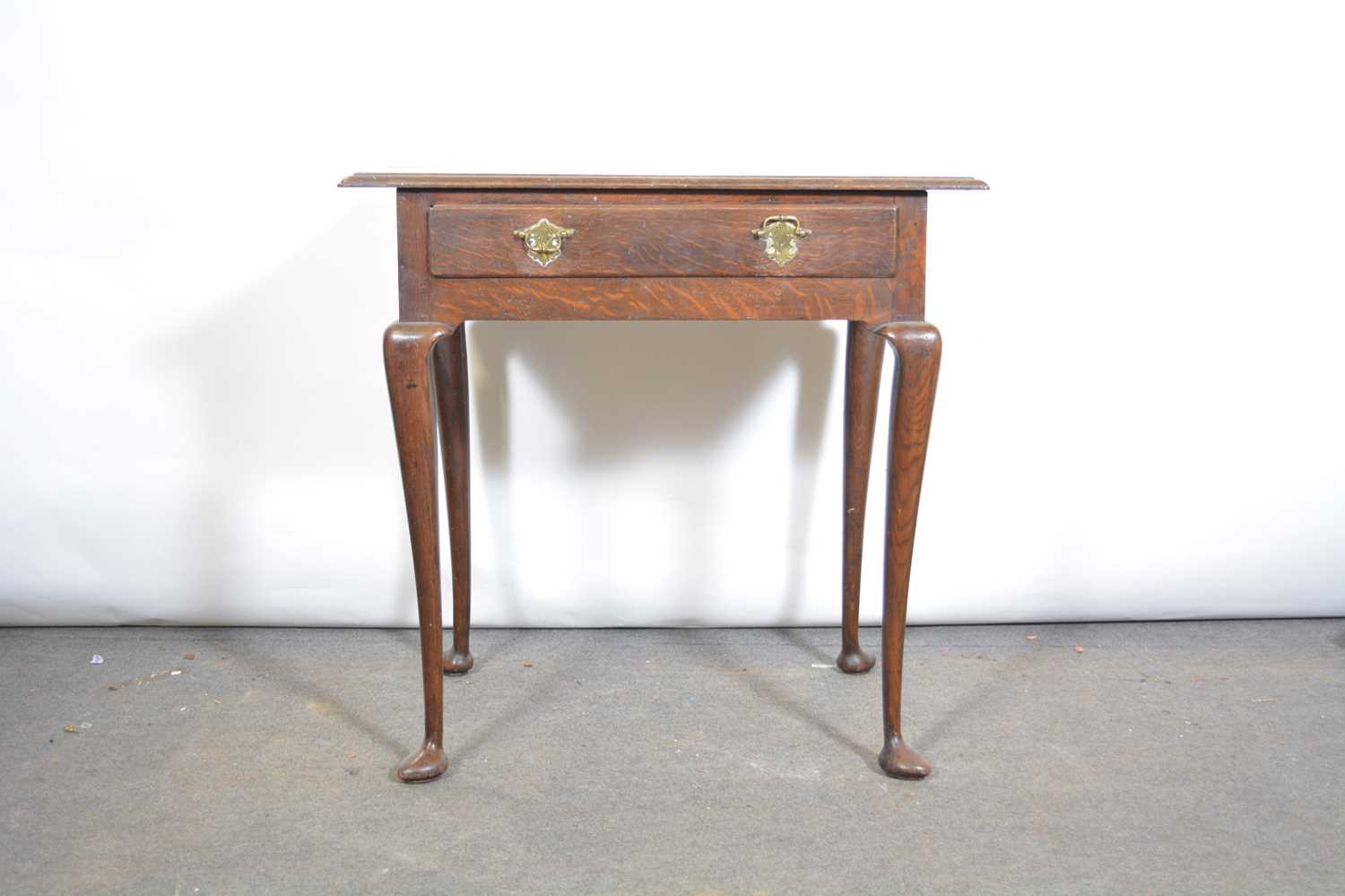 Lot 526 - Edwardian oak side table,
