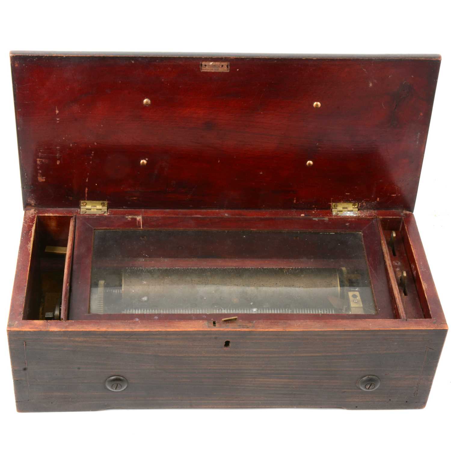 Lot 156 - 19th Century Swiss mechanical music box,
